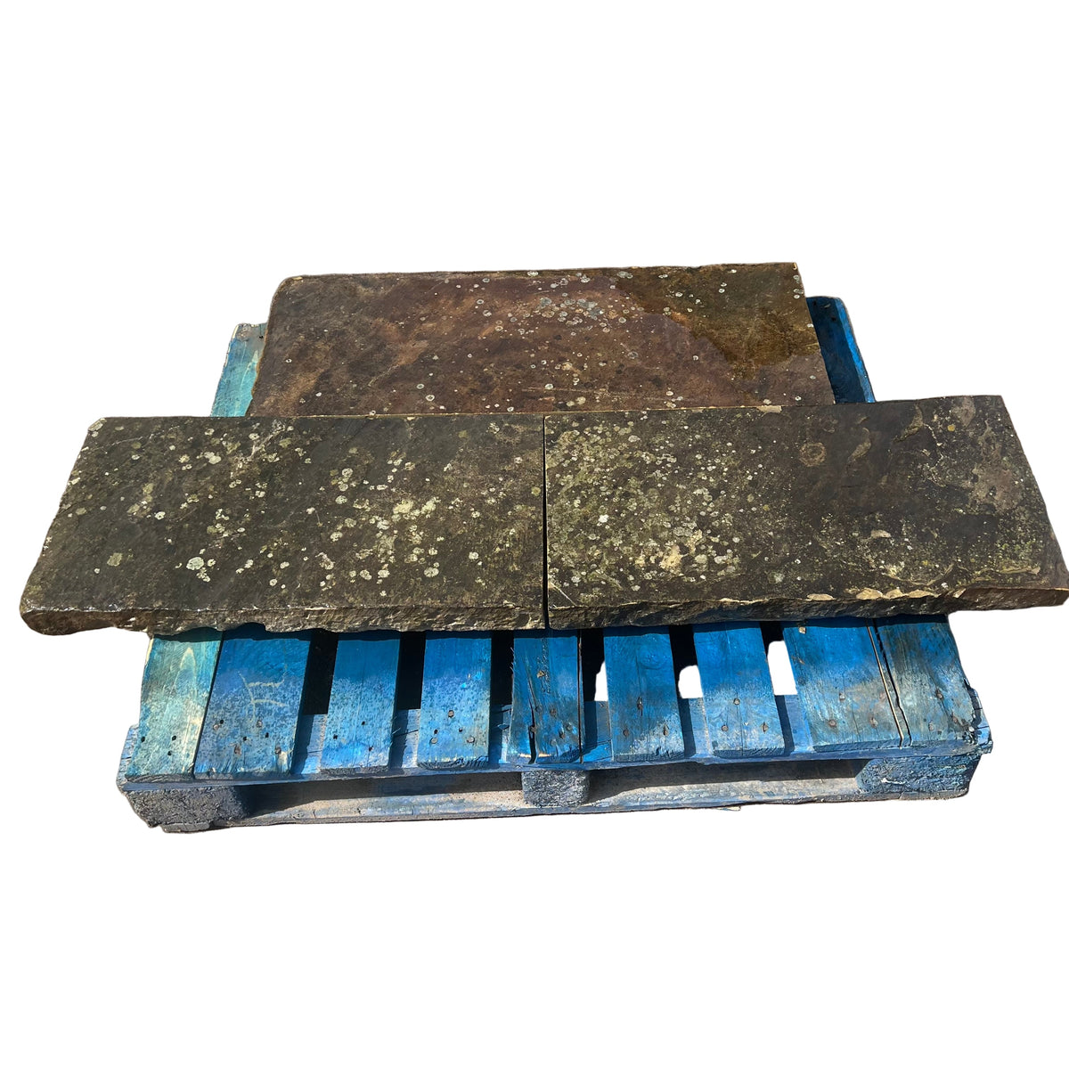 Reclaimed Three Piece Yorkstone Fireplace Hearth – Reclaimed Brick Company