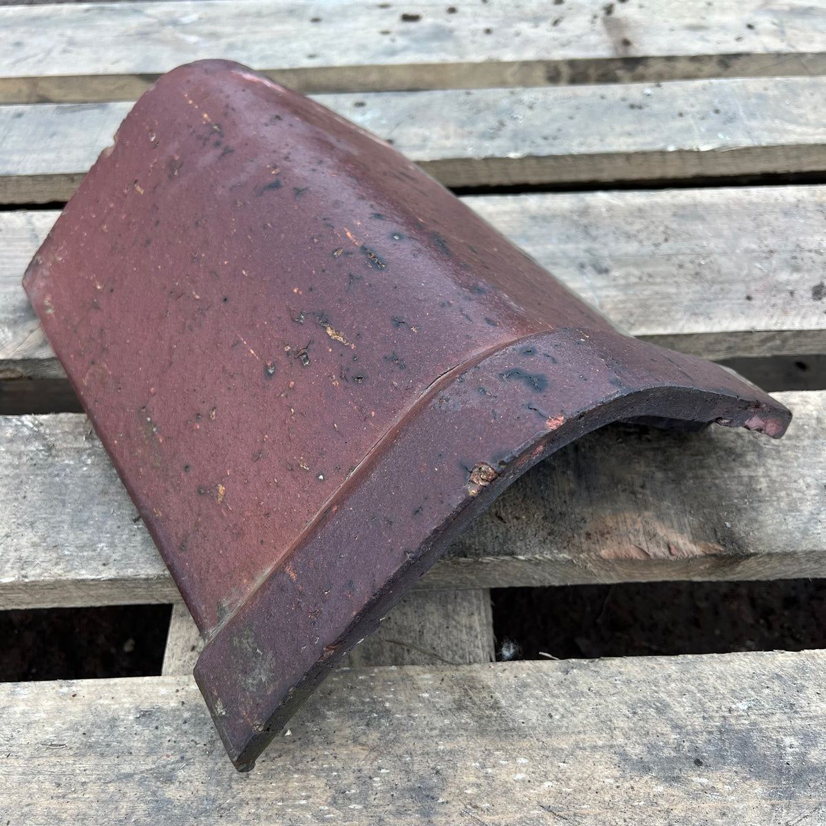 Reclaimed Brindle Blue Hogs Back Clay Roof Ridge Tile – Reclaimed Brick ...