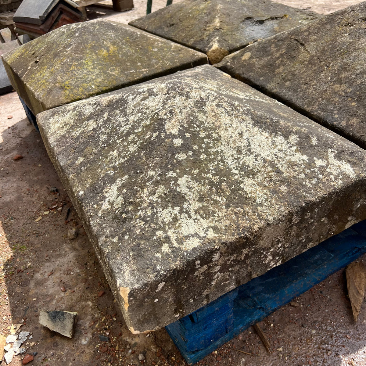 Reclaimed Natural Stone Pillar Cap - Pair | Reclaim Stone Pillar Cap ...