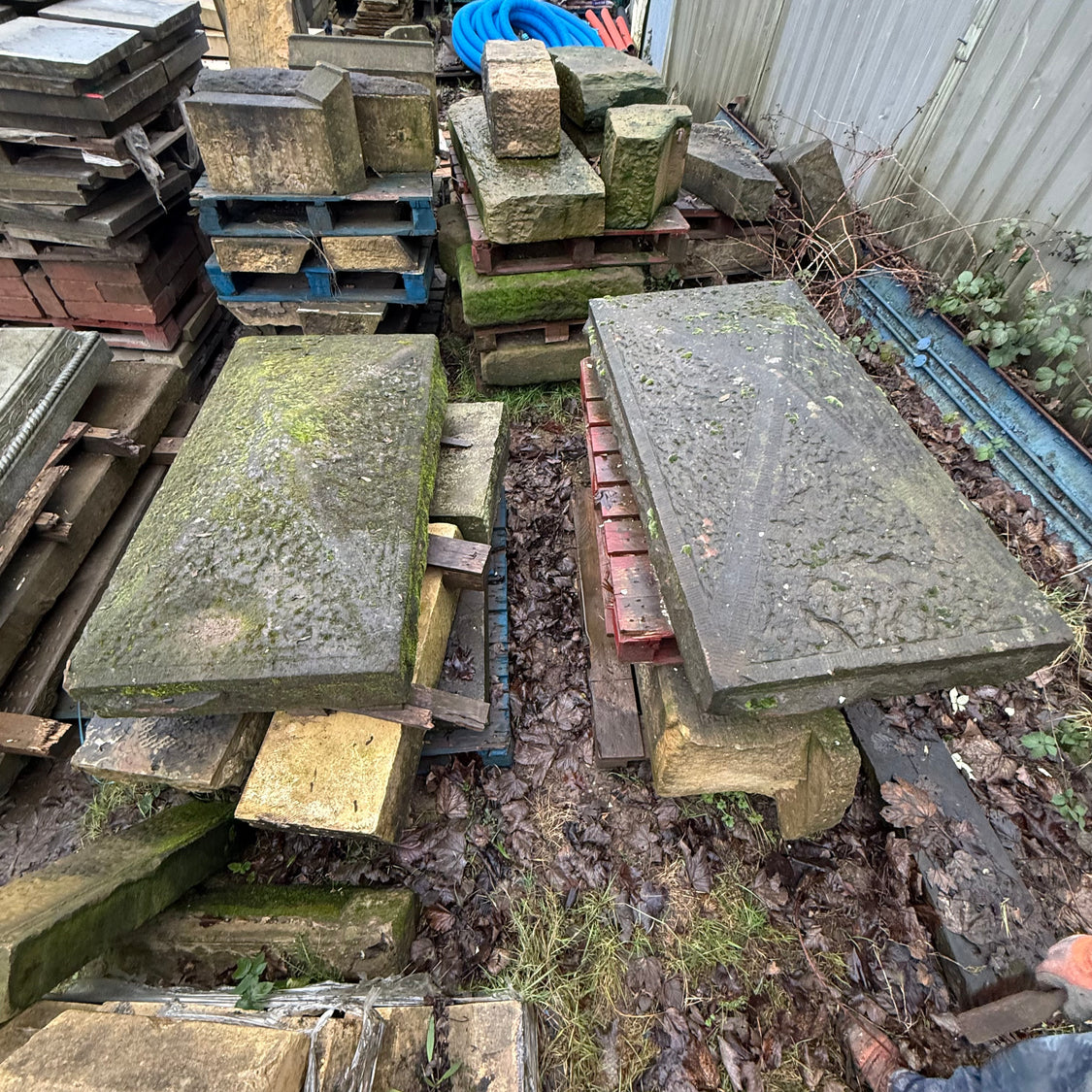 Reclaimed Pillars & Caps | Reclaimed Stone Yard – Reclaimed Brick Company