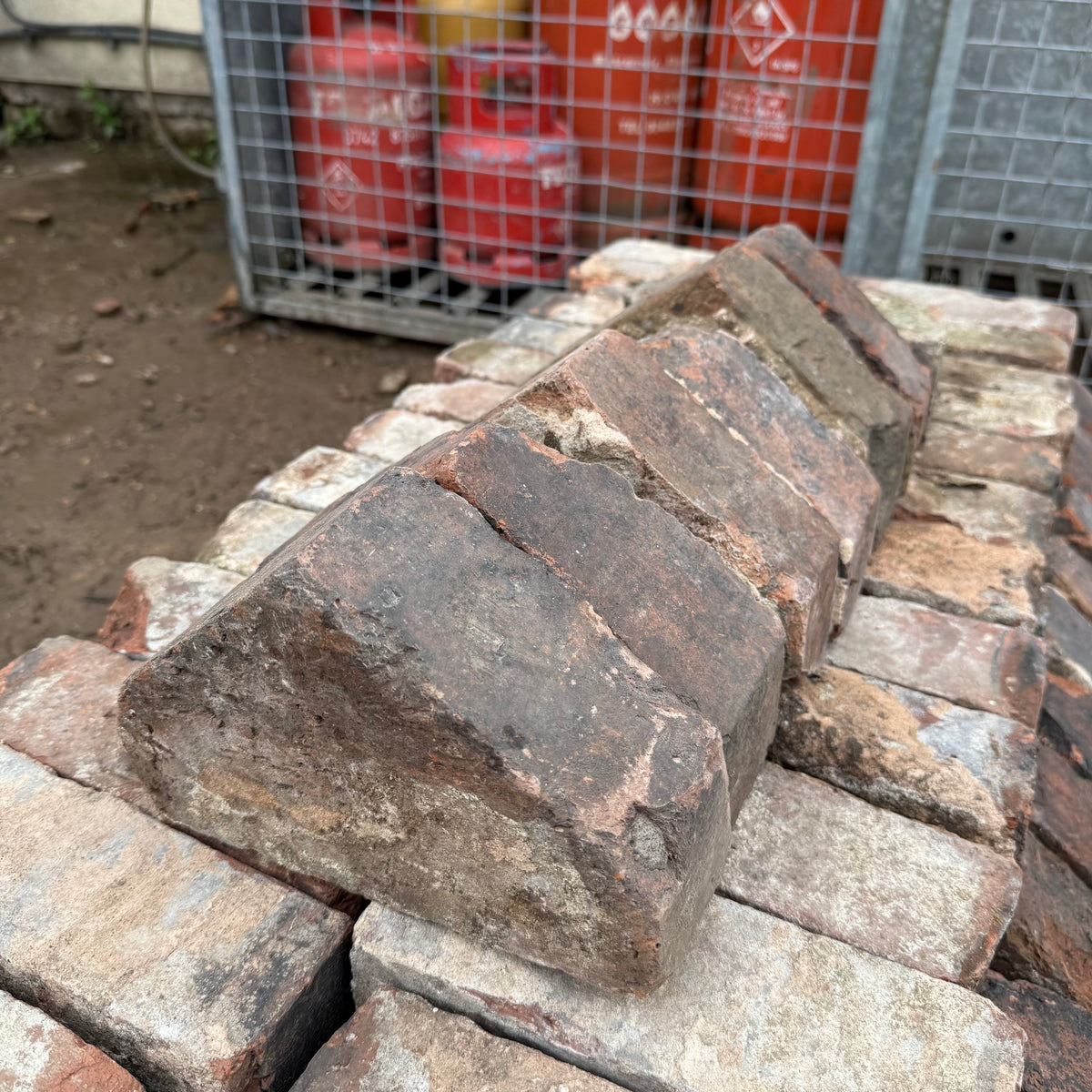 Reclaimed Handmade Triangle Coping Bricks - Job Lot of 72 – Reclaimed ...
