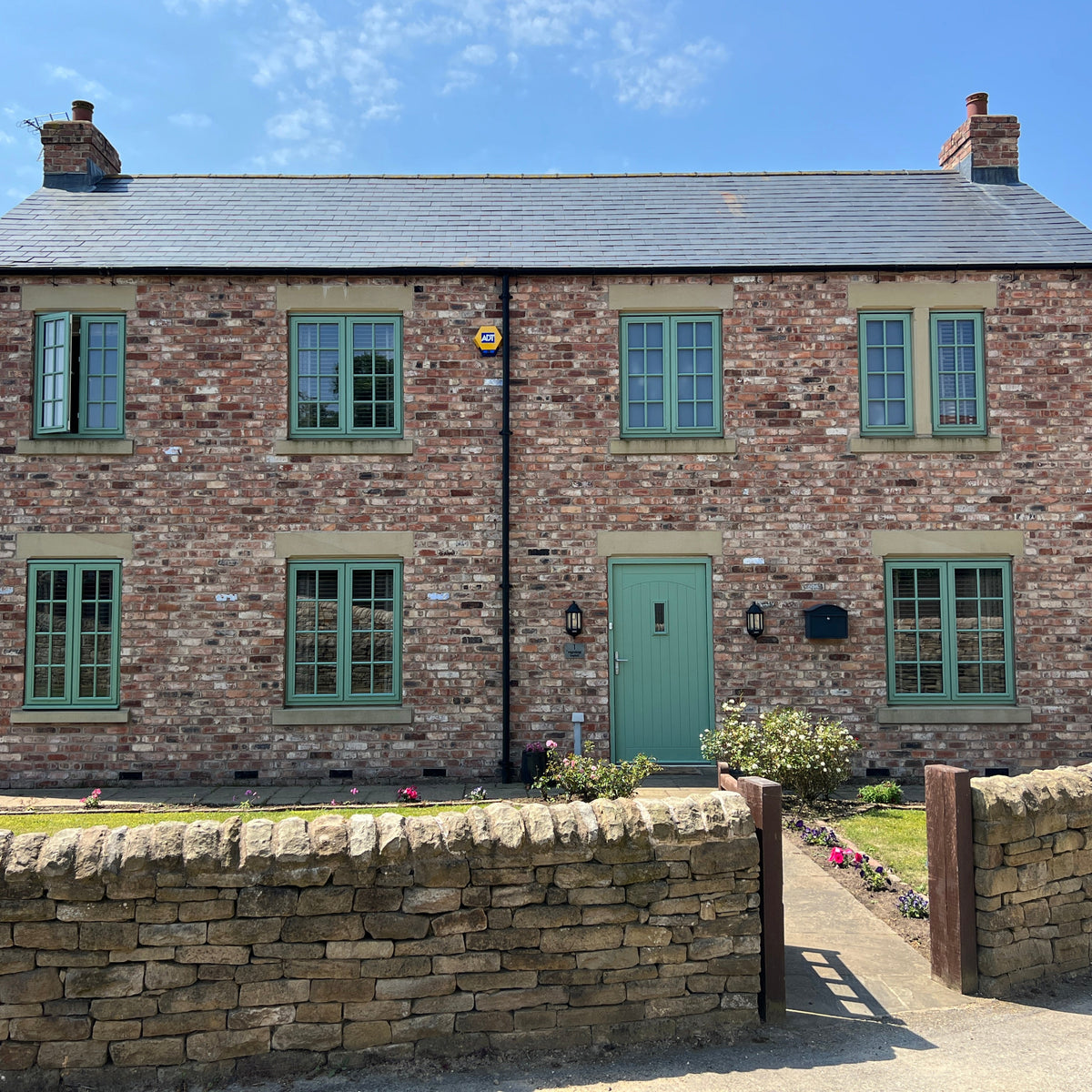 New Build House Built Using Reclaimed Wirecut Bricks in Chesterfield ...