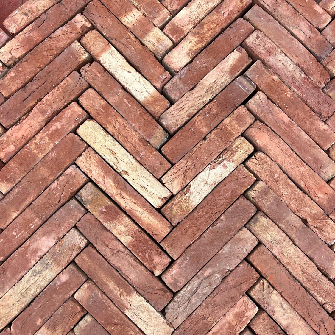 Arundel Red Handmade Clay Paving Bricks | Pack of 500 Pavers | Free De ...