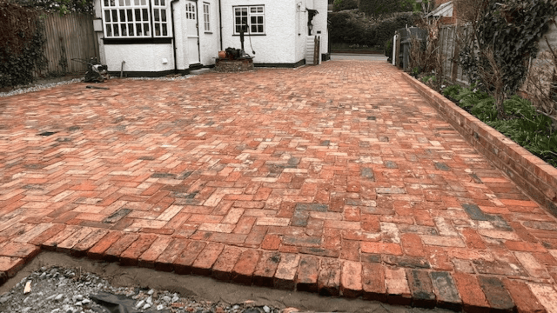 Driveway Project with Reclaimed Clay Paver, Hertfordshire – Reclaimed ...