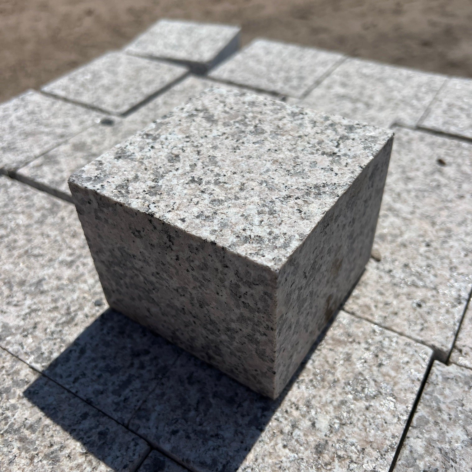 Flamed Silver Granite 100mm x 100mm Paving Setts / Cobble – Reclaimed ...
