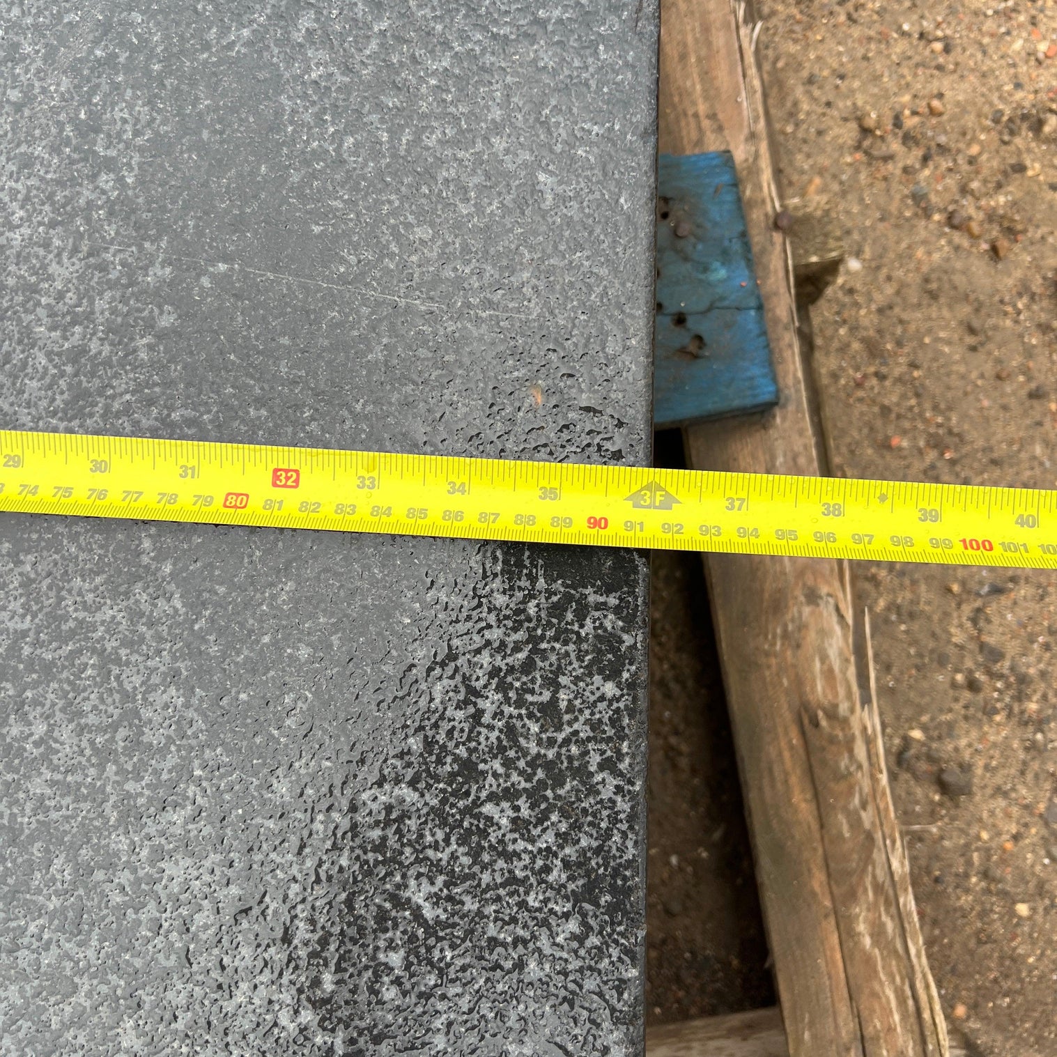 Huge 1950's Industrial Black Granite Surface Worktop Slab – Reclaimed ...