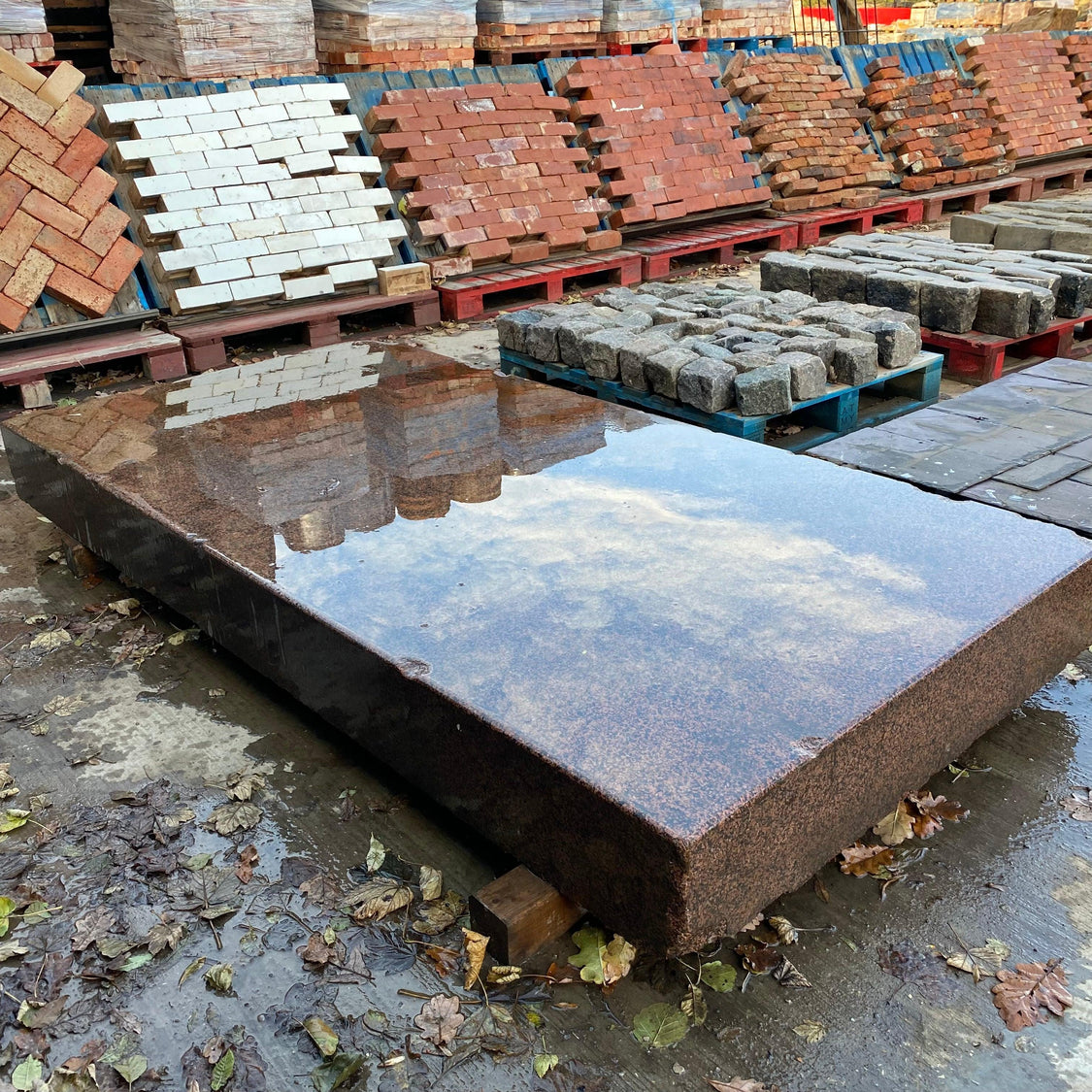 Huge 1950’s Industrial Pink Granite Surface Worktop Slab – Reclaimed ...