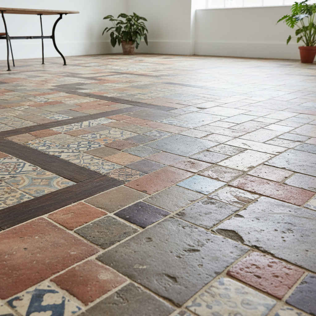 The Walled Garden Mix of Reclaimed Flooring Floor Tiles – Reclaimed ...