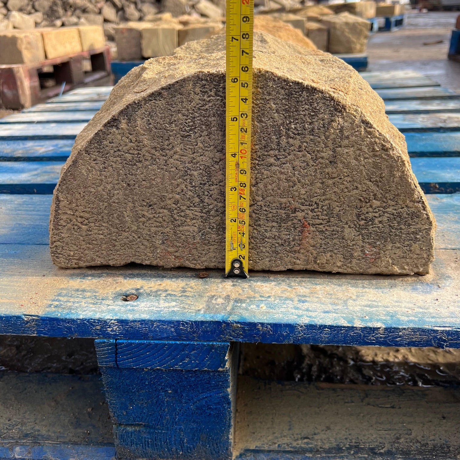 Reclaimed Natural Stone Saddleback Half Round Wall Coping Stones ...