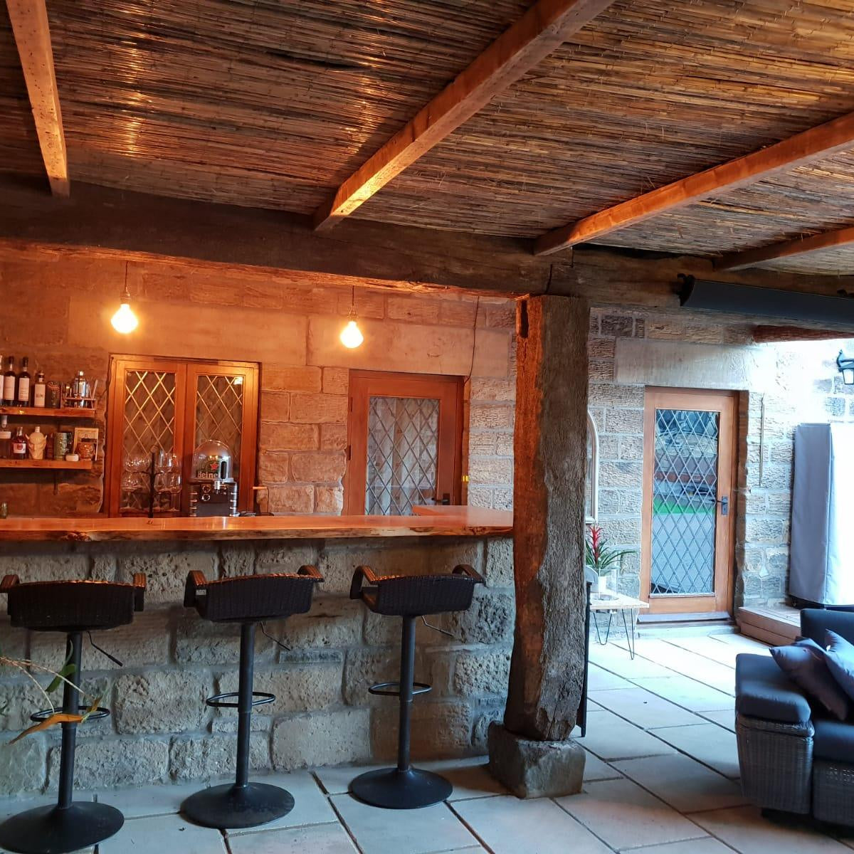 Outdoor Bar & BBQ Area | Built Using Reclaimed Materials – Reclaimed ...