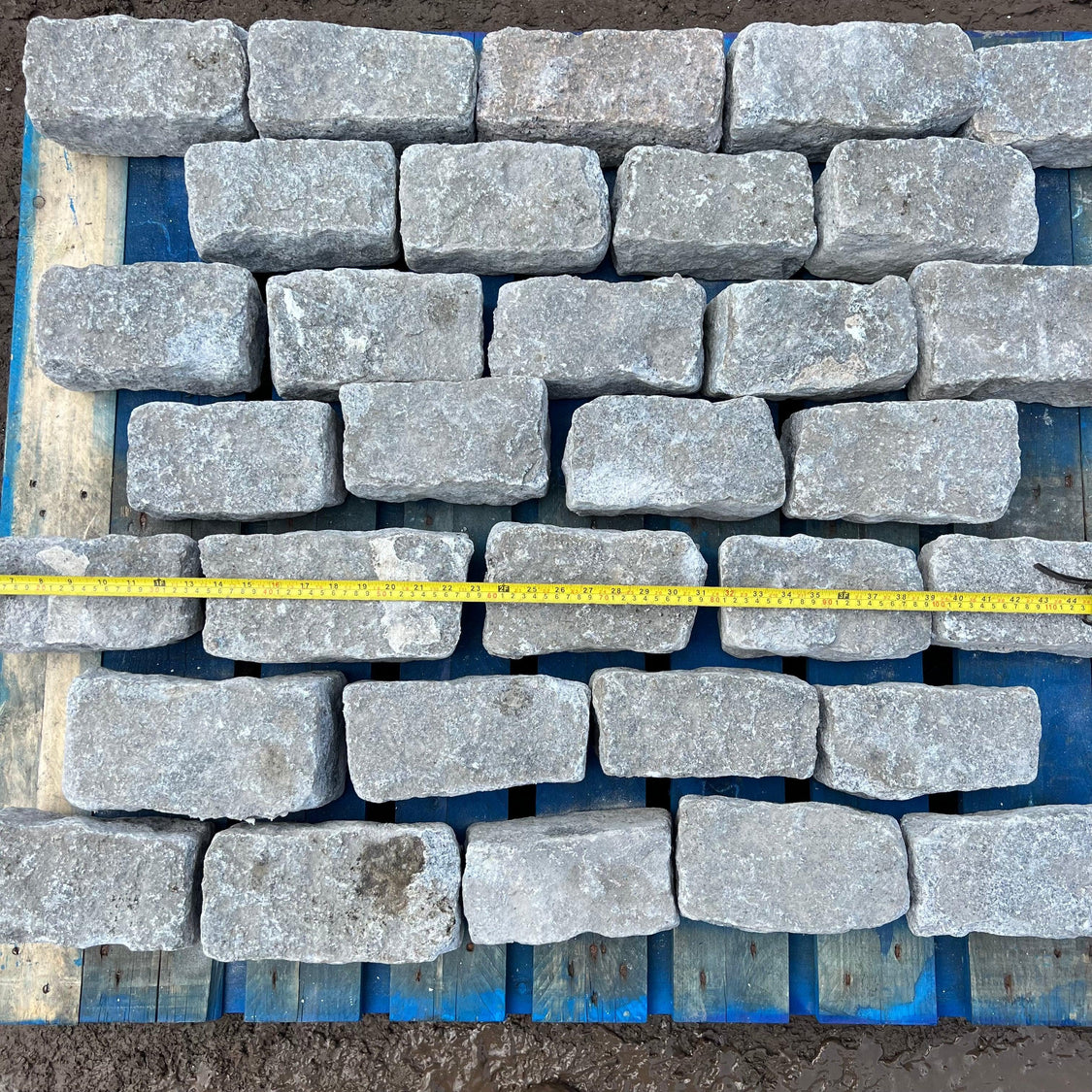 Reclaimed Granite Cobbles / Setts - Elongated | Lawn Edging – Reclaimed ...
