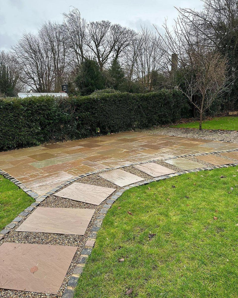 Reclaimed Granite Cobble Driveway and Garden Edging, Surrey – Reclaimed ...