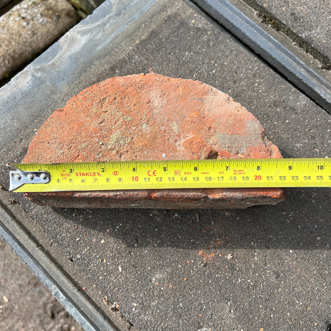 Reclaimed Handmade Half Round Moon Coping Bricks | Reclaim Bricks ...