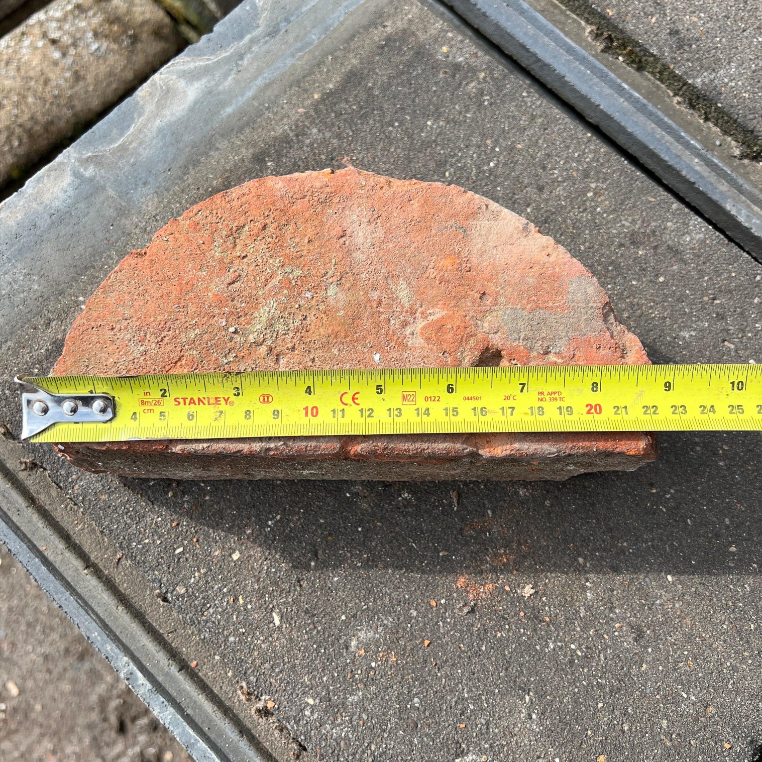 Reclaimed Handmade Half Round Moon Coping Bricks | Reclaim Bricks ...