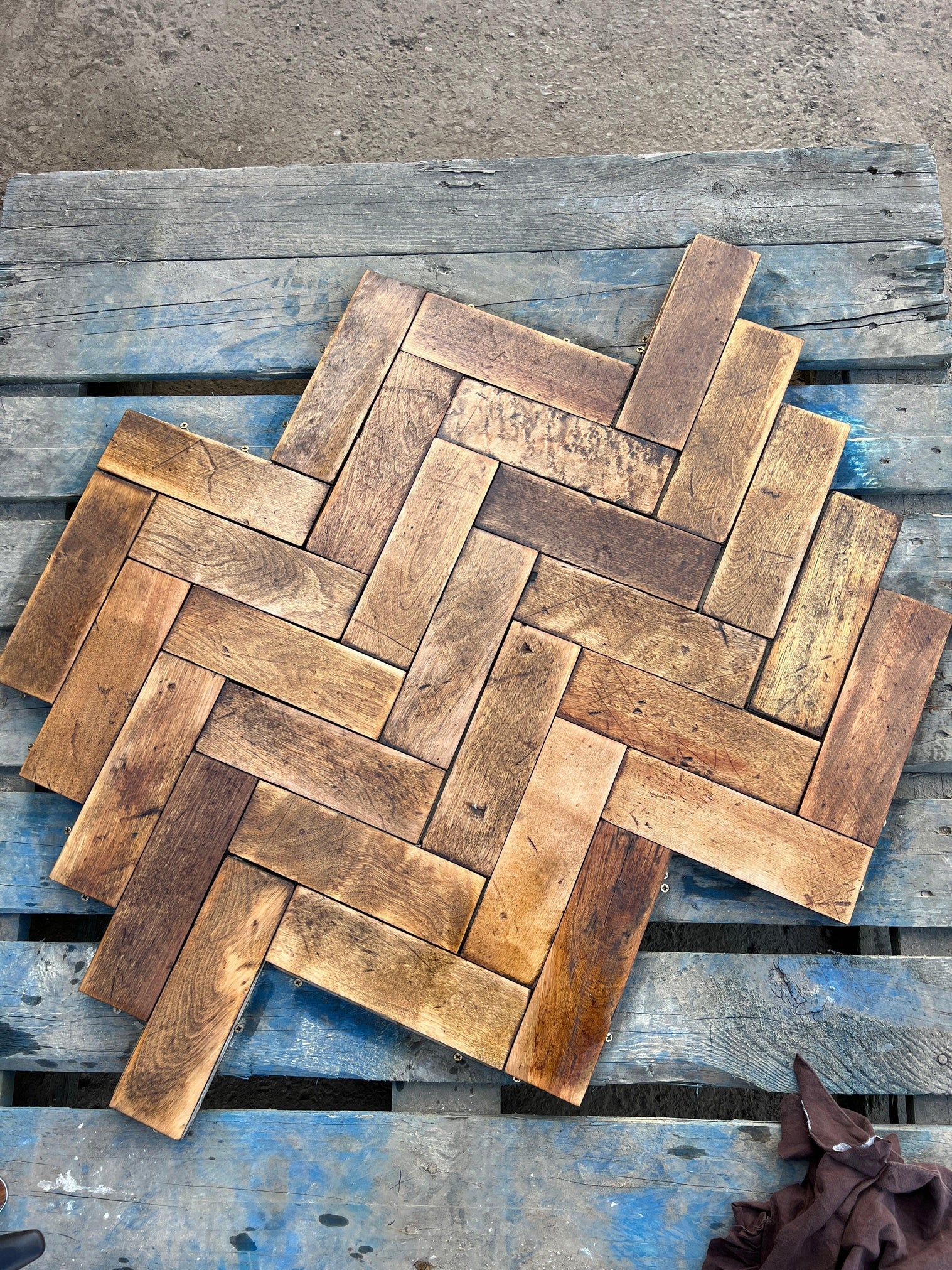 Reclaimed Hardwood Parquet Flooring - (Uncleaned) – Reclaimed Brick Company