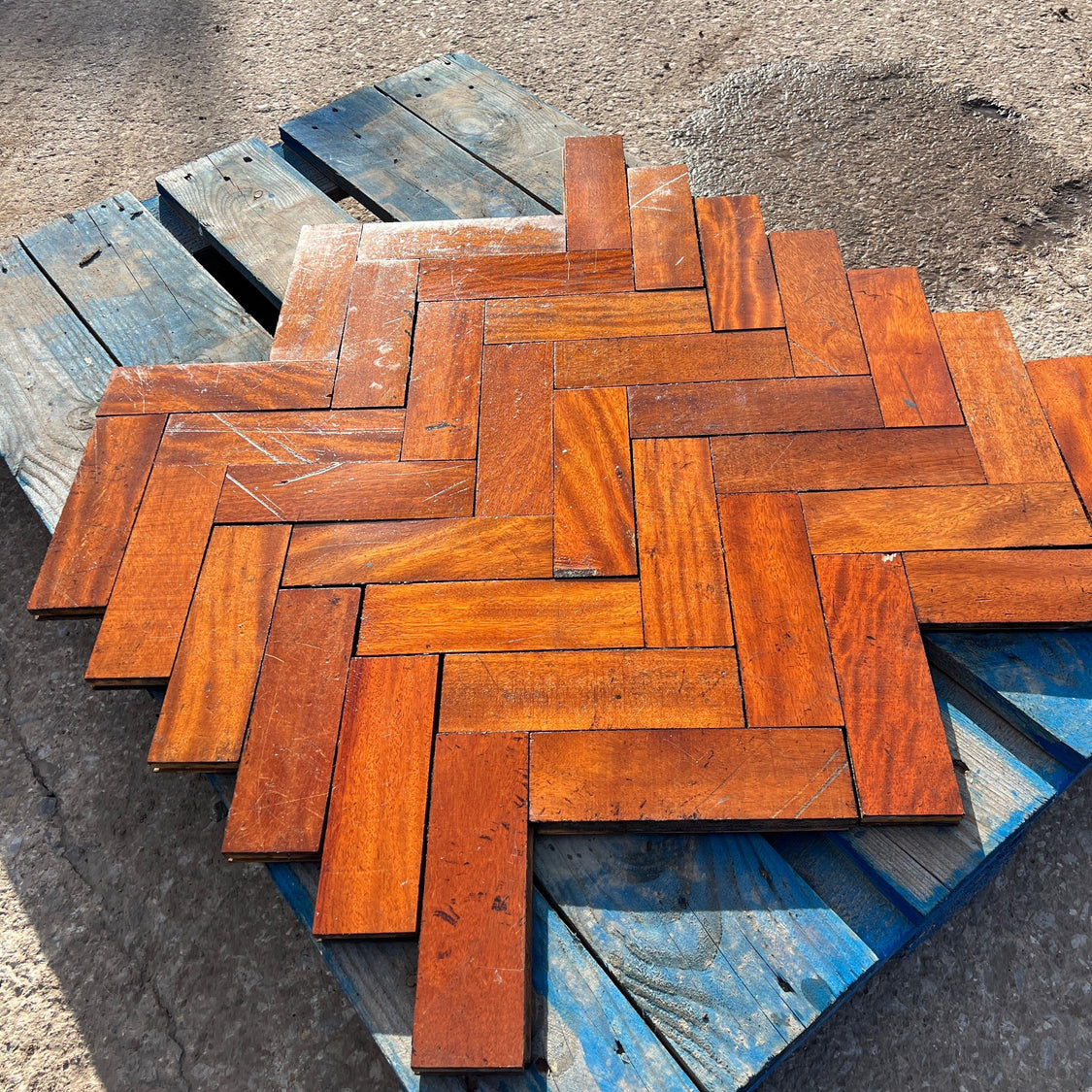 Reclaimed Hardwood Parquet Flooring - (Uncleaned) – Reclaimed Brick Company