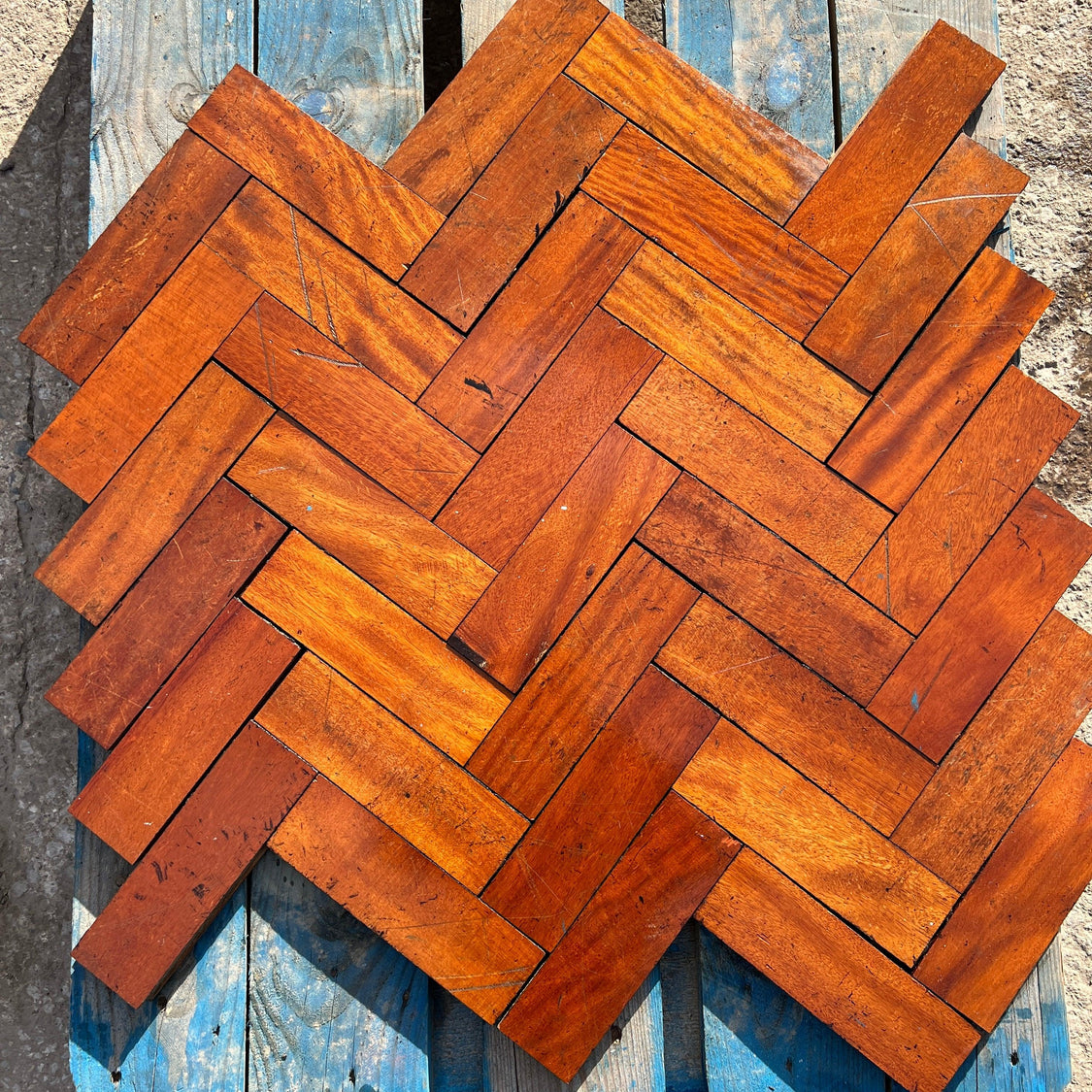 Reclaimed Hardwood Parquet Flooring - (Uncleaned) – Reclaimed Brick Company