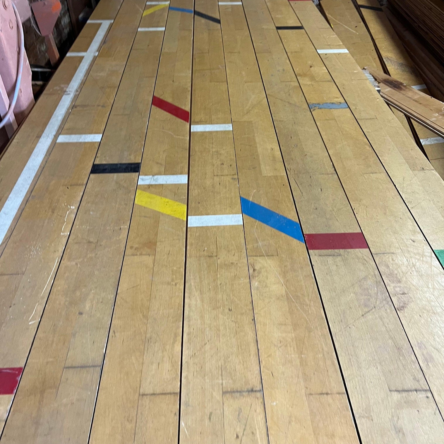 Reclaimed Junckers Sports Hall Hardwood Timber Flooring – Reclaimed ...