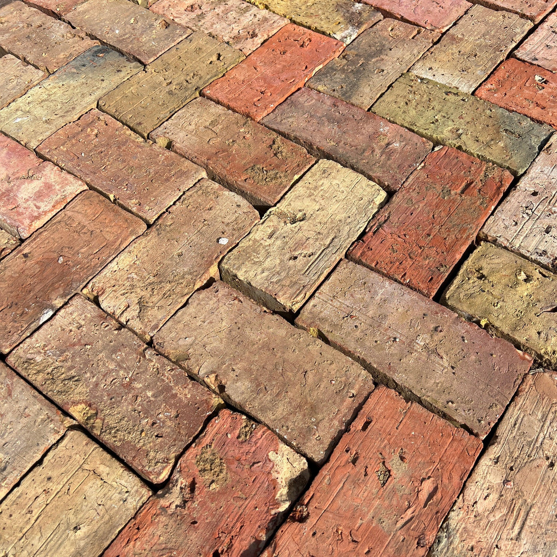 Reclaimed London Yellow Multi Clay Paving Bricks | Garden Patio Bricks ...