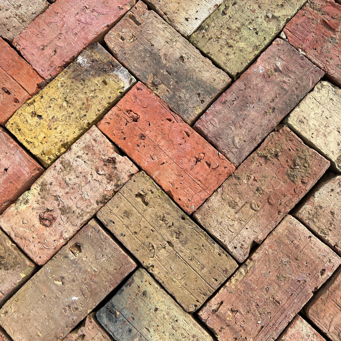 Reclaimed London Yellow Multi Clay Paving Bricks | Garden Patio Bricks ...