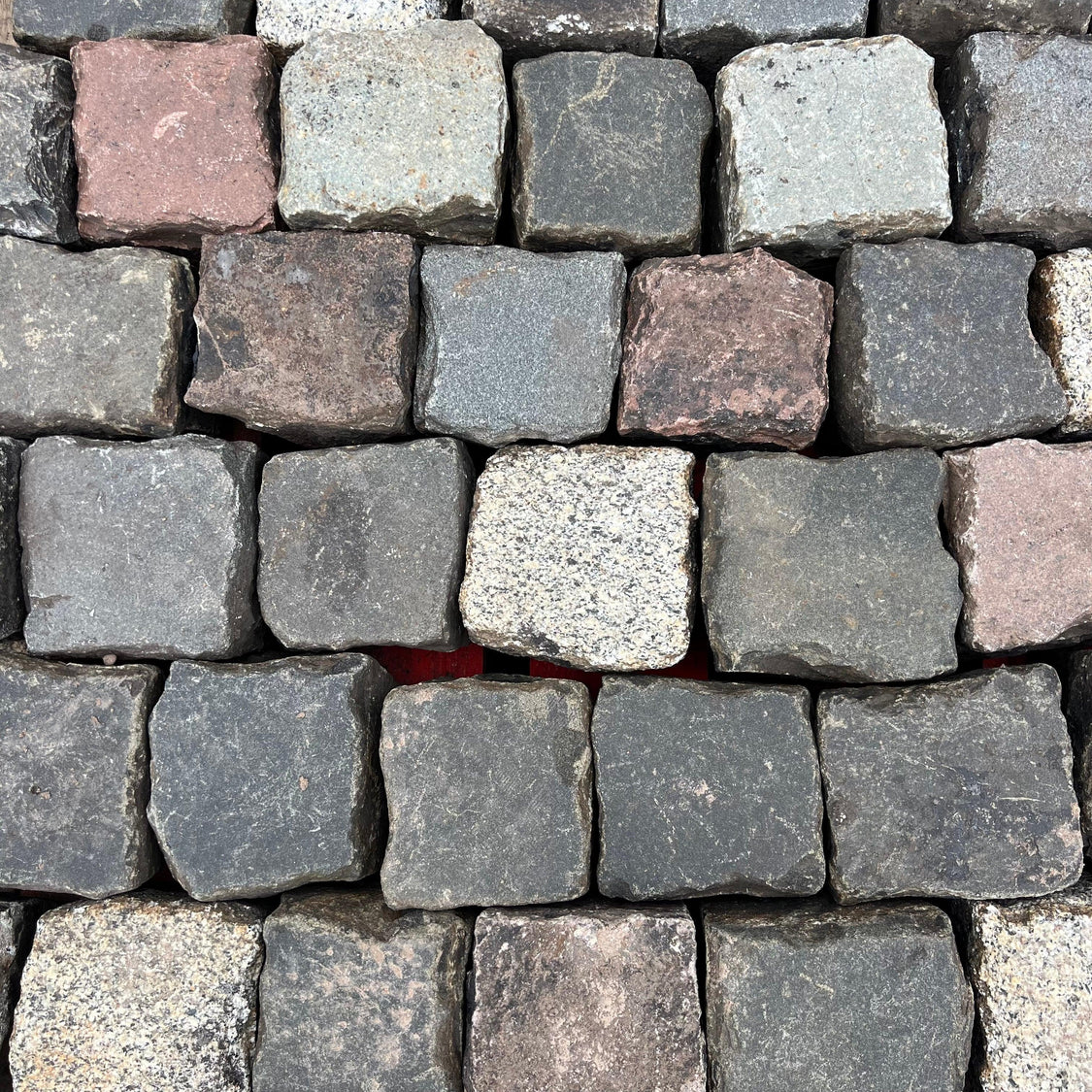 Reclaimed Mixed Granite 4” x 4" Cube Cobble Setts – Reclaimed Brick Company