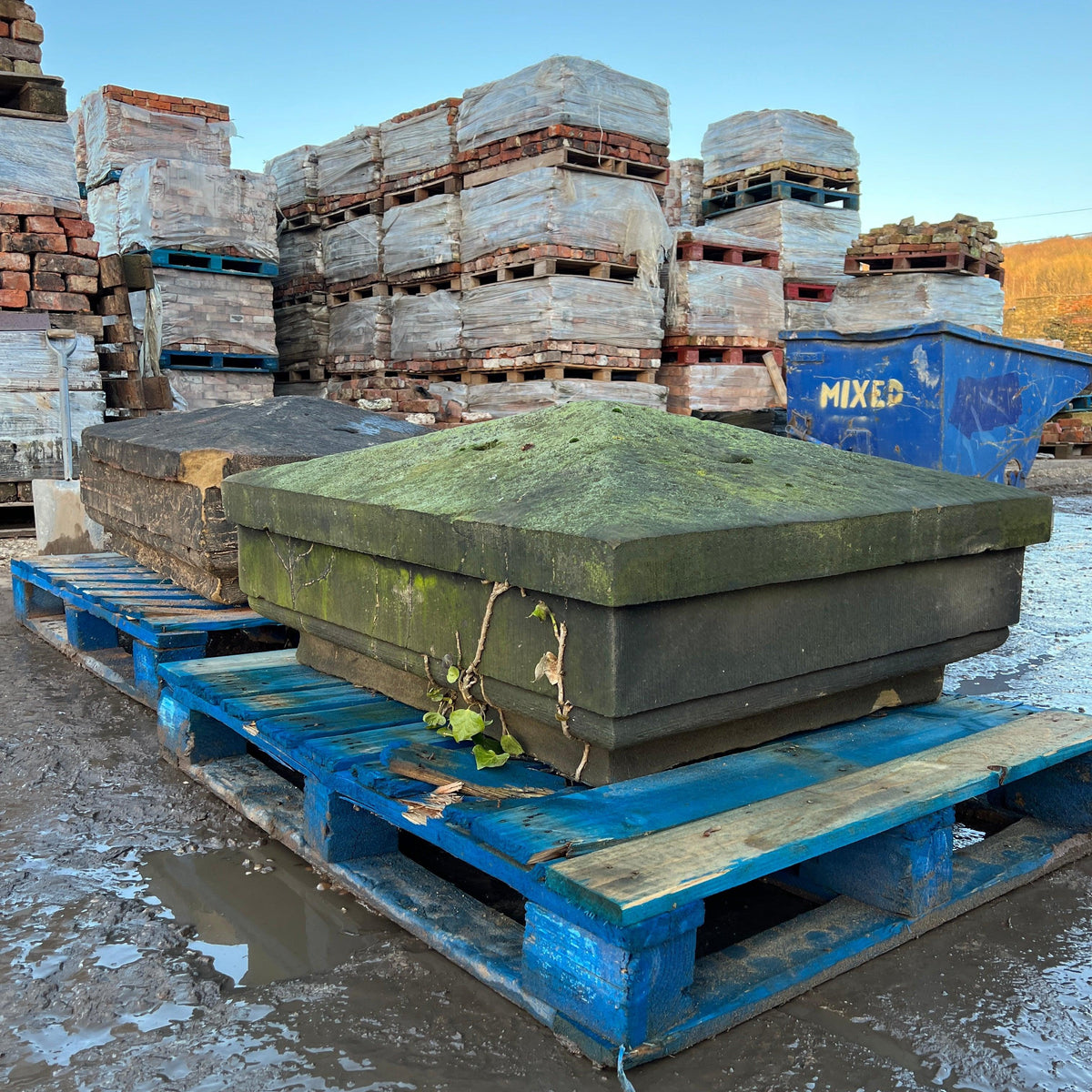 Reclaimed Natural Stone Pillar Cap - Pair | Reclaim Stone Pillar Cap ...