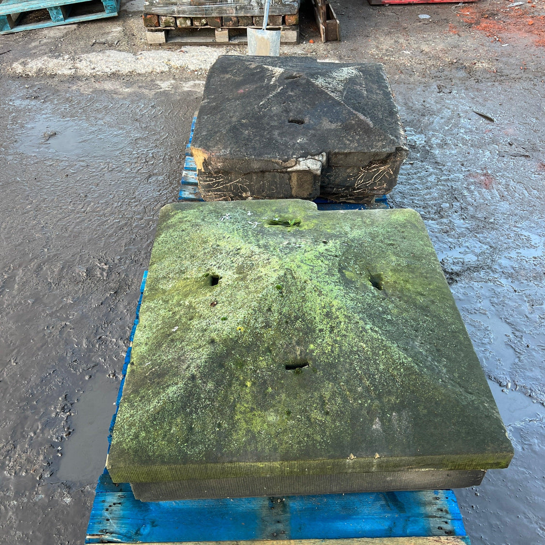Reclaimed Natural Stone Pillar Cap - Pair | Reclaim Stone Pillar Cap ...