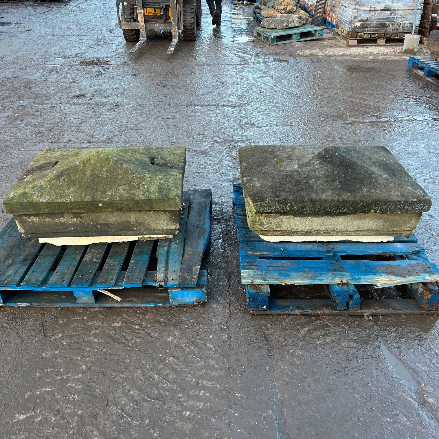 Reclaimed Natural Stone Pillar Cap - Pair | Reclaim Stone Pillar ...