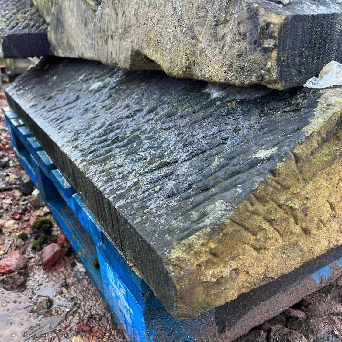Reclaimed Natural Stone Triangle Wall Coping - Job Lot – Reclaimed ...
