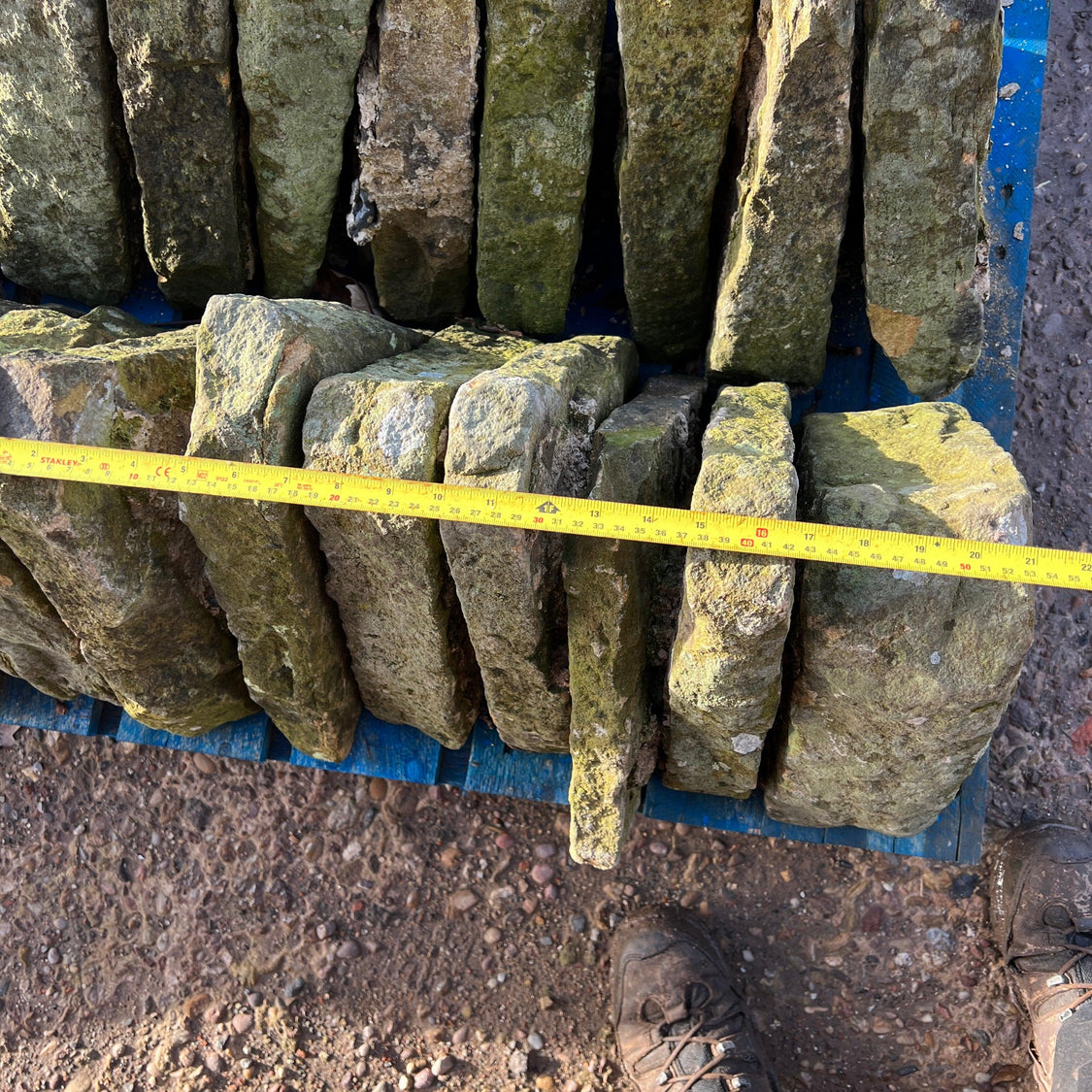 Reclaimed Natural Stone Triangle Wall Coping - Job Lot – Reclaimed ...