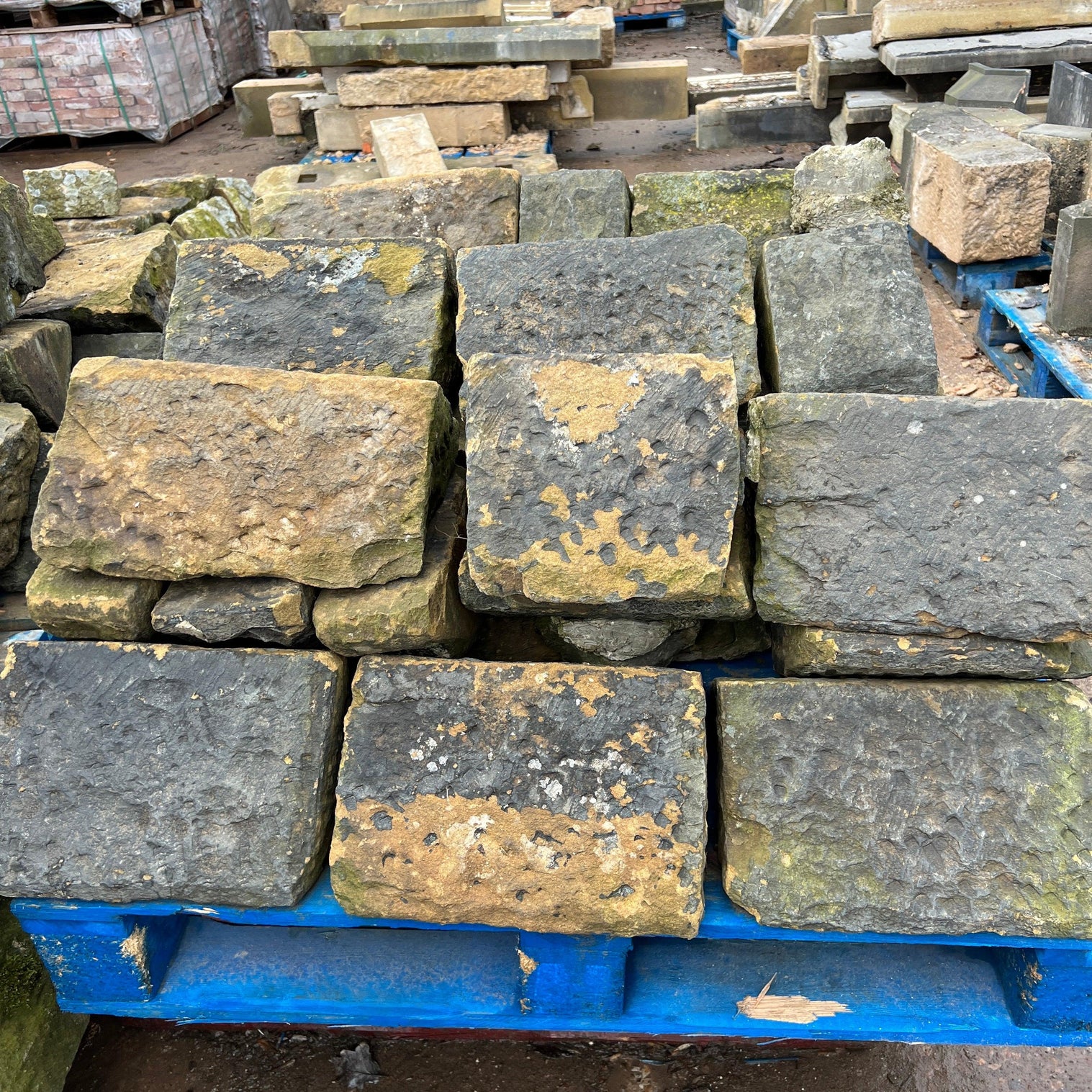 Reclaimed Natural Stone Triangle Wall Coping | Stone Coping – Reclaimed ...