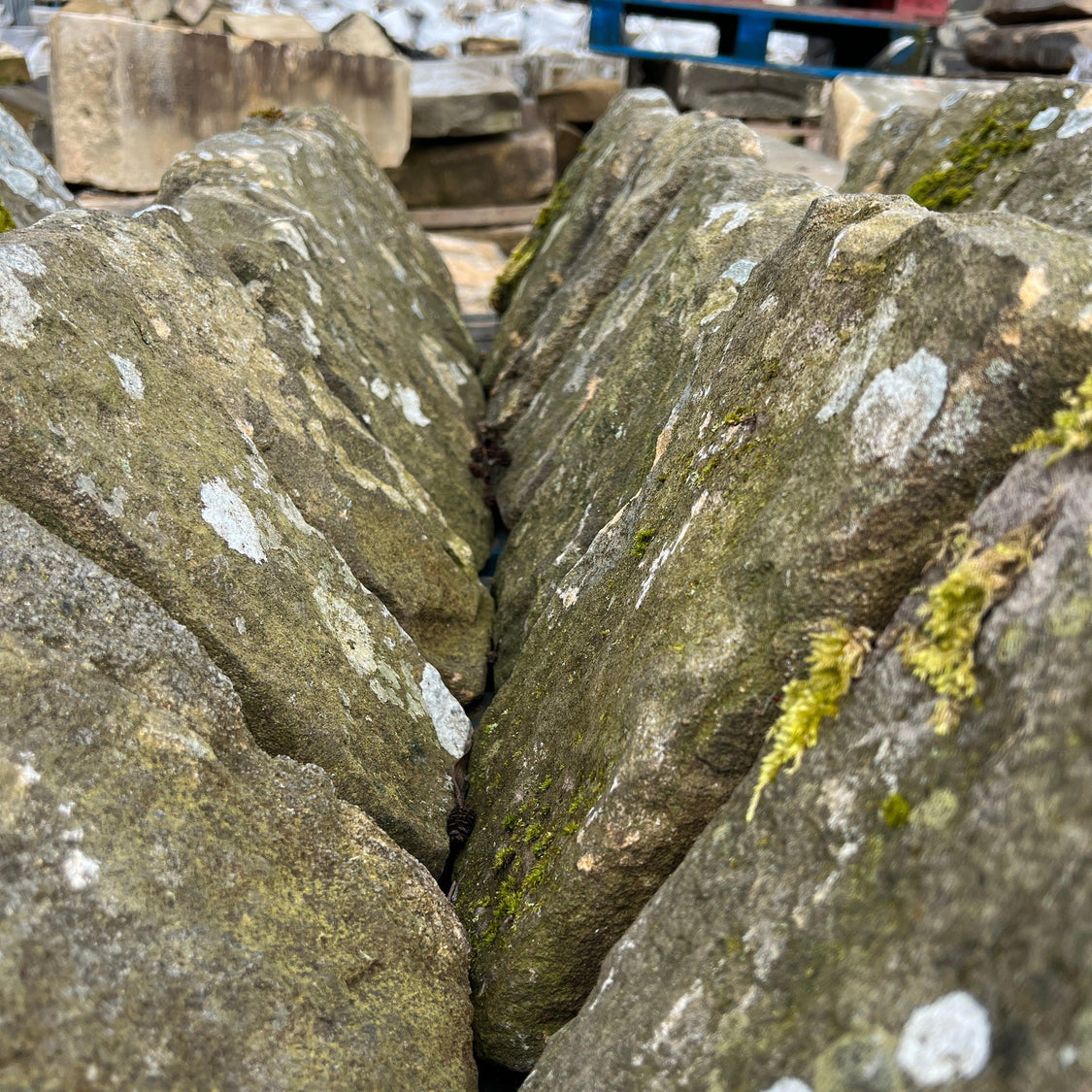 Reclaimed Natural Stone Triangle Wall Coping | Stone Coping – Reclaimed ...