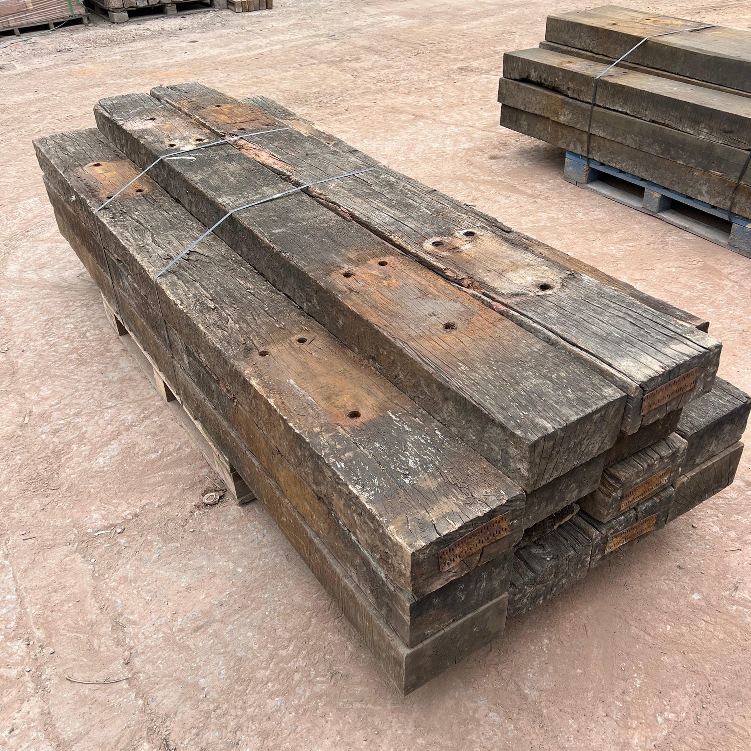 Railway Sleepers | Reclaimed Hardwood Timber Sleepers – Reclaimed Brick ...