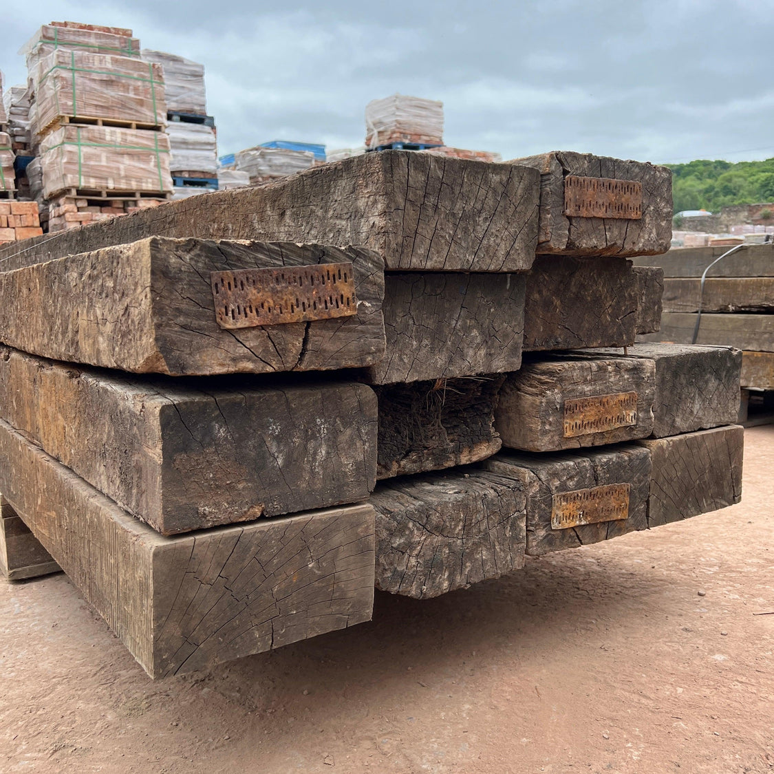 Railway Sleepers | Reclaimed Hardwood Timber Sleepers – Reclaimed Brick ...
