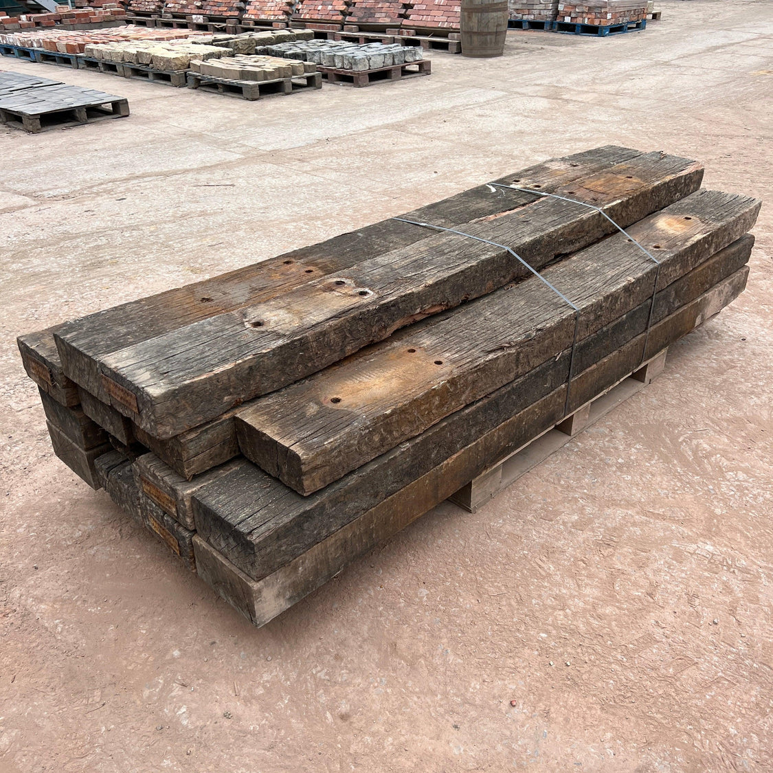 Railway Sleepers | Reclaimed Hardwood Timber Sleepers – Reclaimed Brick ...
