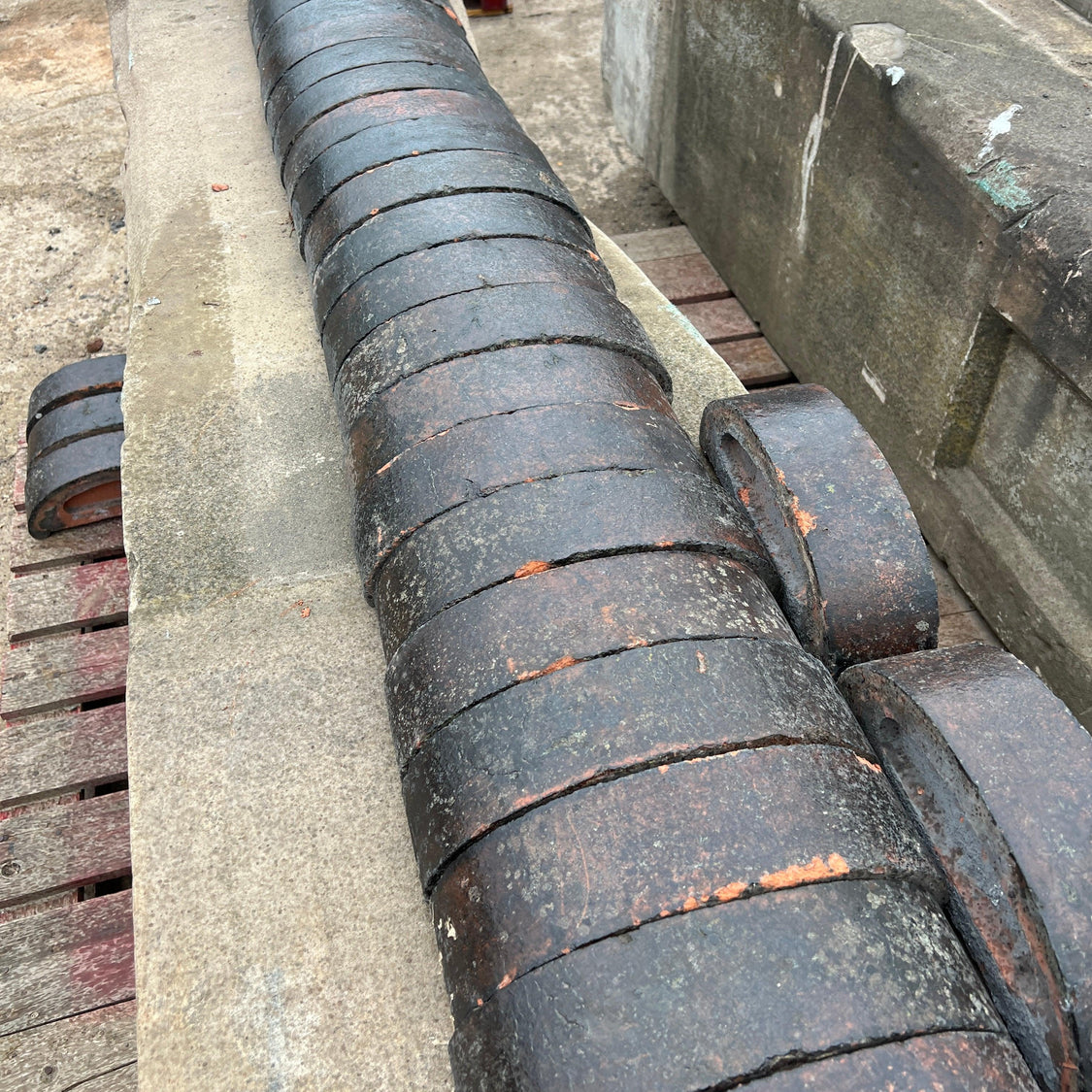 Reclaimed Oval Staffordshire Blue Coping Bricks – Reclaimed Brick Company