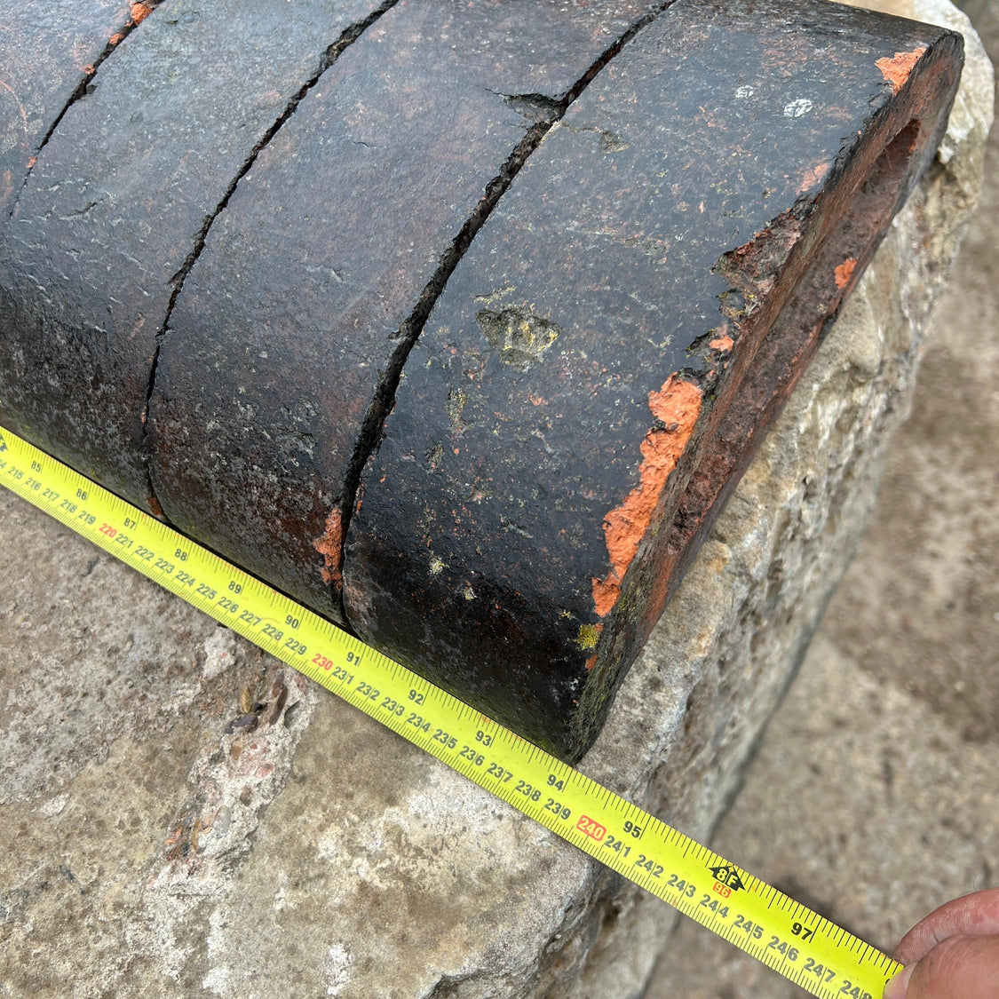 Reclaimed Oval Staffordshire Blue Coping Bricks – Reclaimed Brick Company