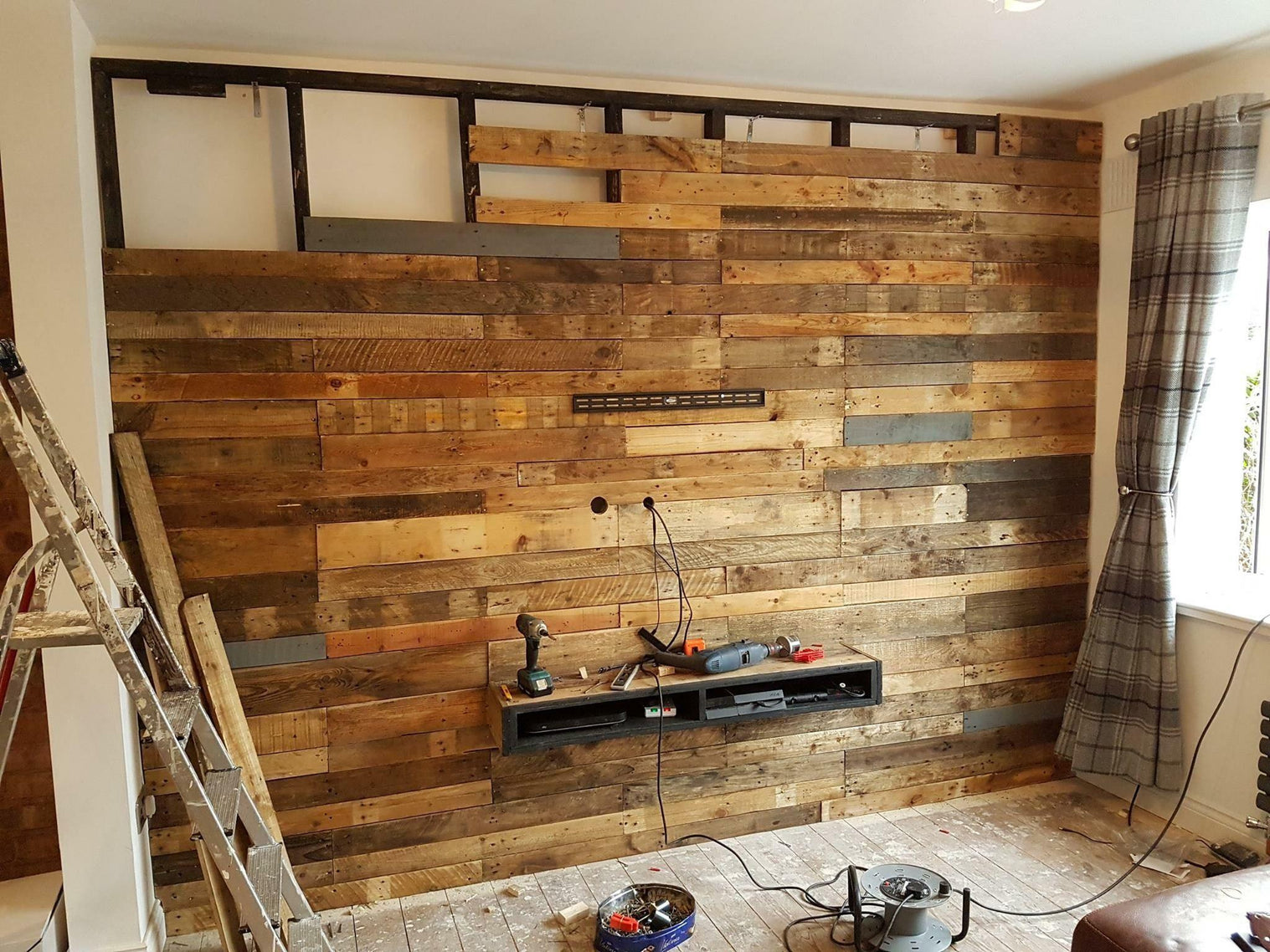 Reclaimed Pallet Wood Wall Cladding -Rustic-Boards/Planks – Reclaimed ...