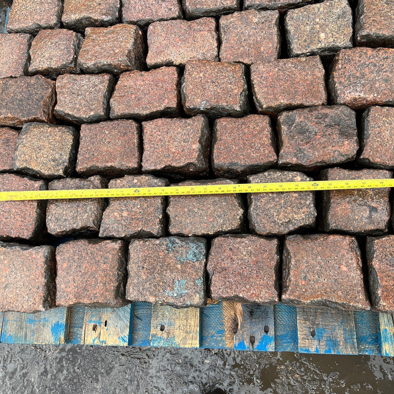Reclaimed Pink Granite Cobble Cubes | Garden Patio | Driveway ...