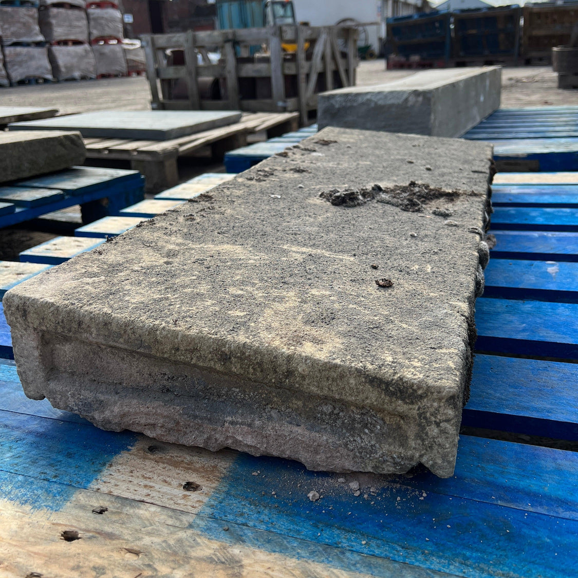 Reclaimed Reconstituted Stone Angled Wall Coping – Reclaimed Brick Company