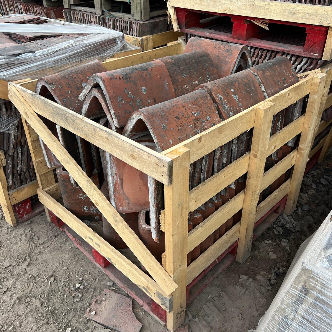 Reclaimed Red Triangle Ridge Roof Tile | Roofing Supplies | Roof Tiles ...