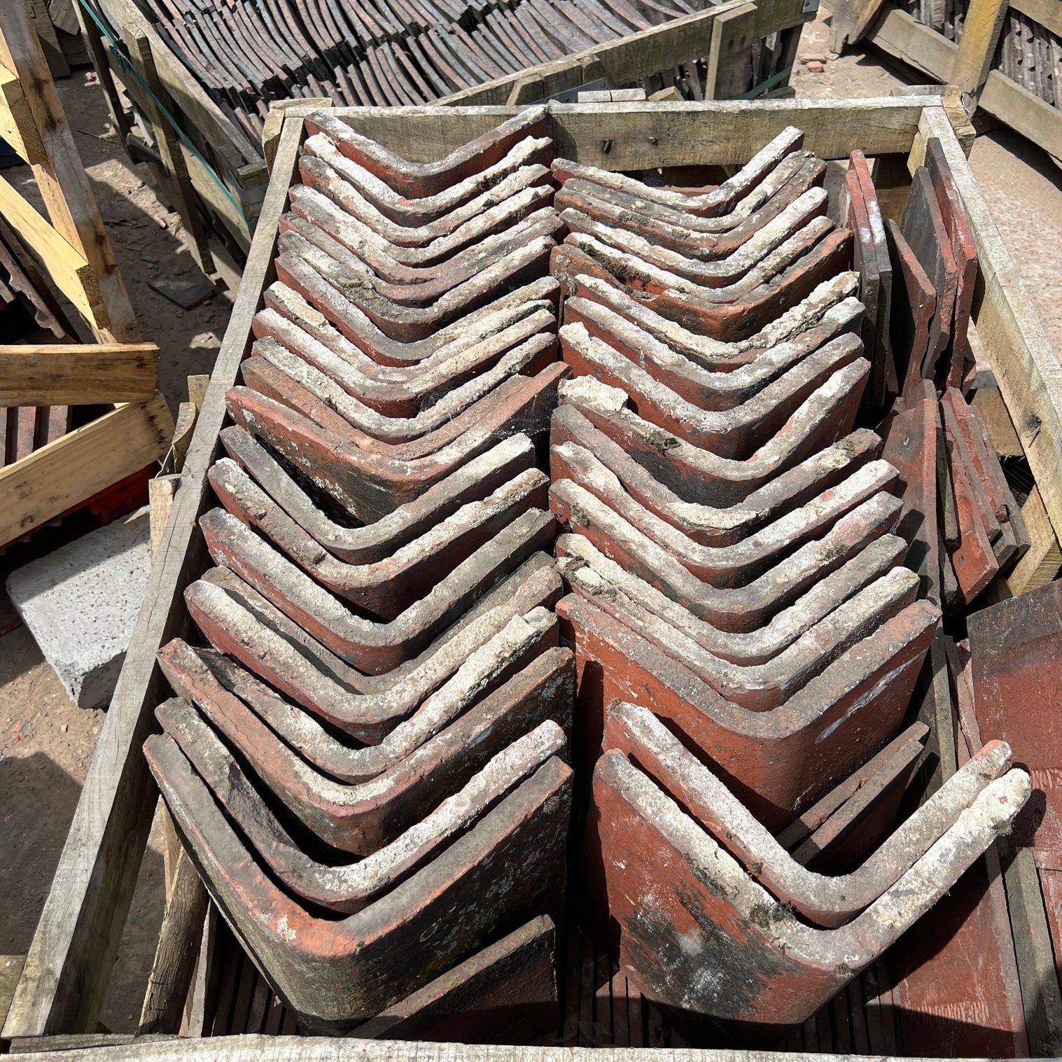 Reclaimed Red Triangle Ridge Roof Tile | Triangle Roof Tiles ...