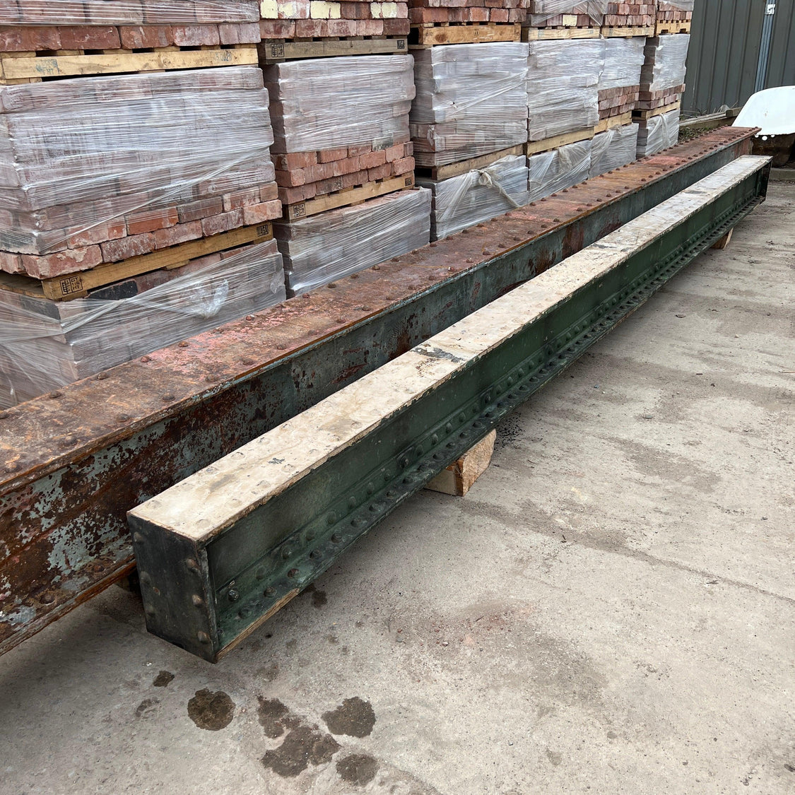 Reclaimed Riveted 1860’s Steel Beam - 6400cm – Reclaimed Brick Company