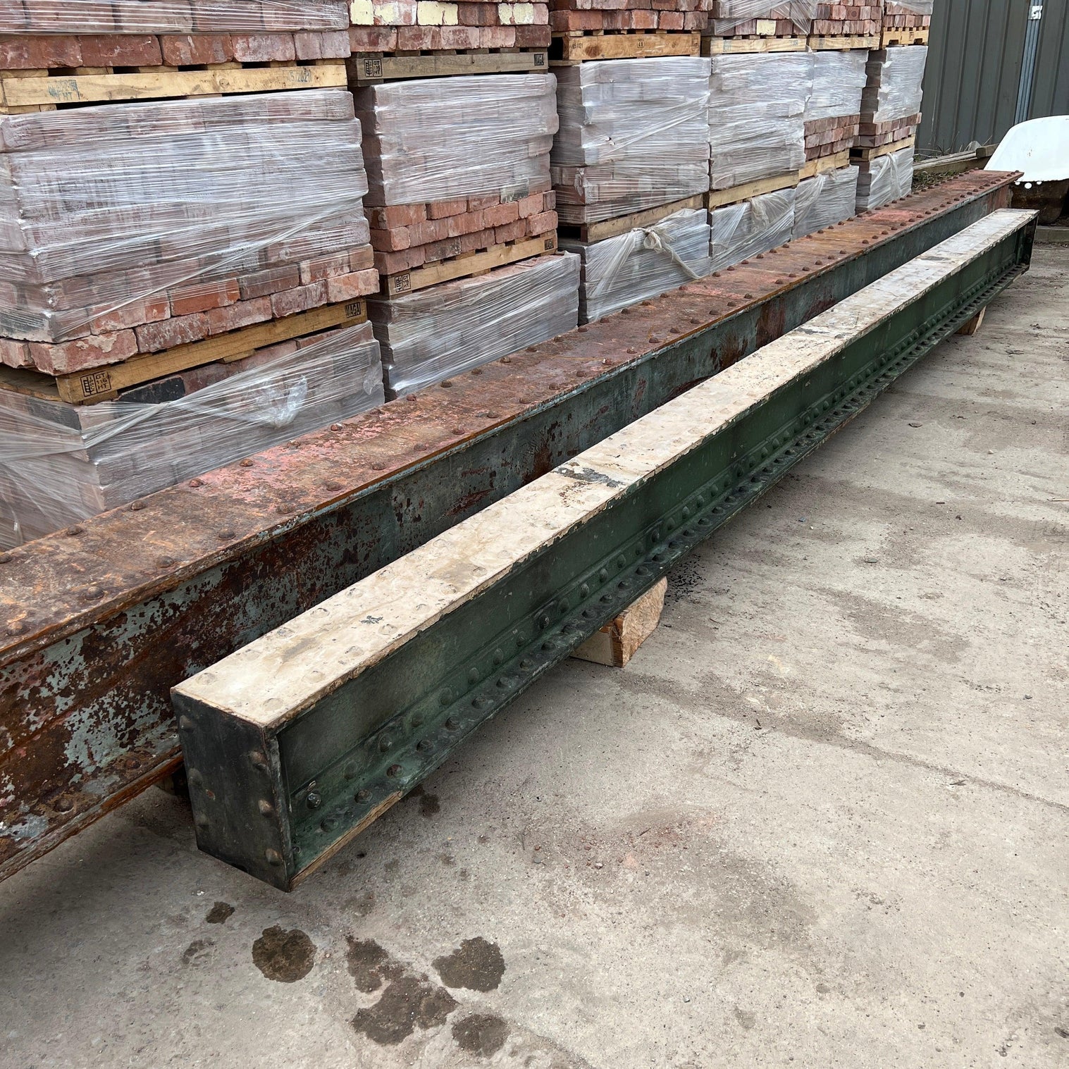 Reclaimed Riveted 1860’s Steel Beam - 6400cm – Reclaimed Brick Company