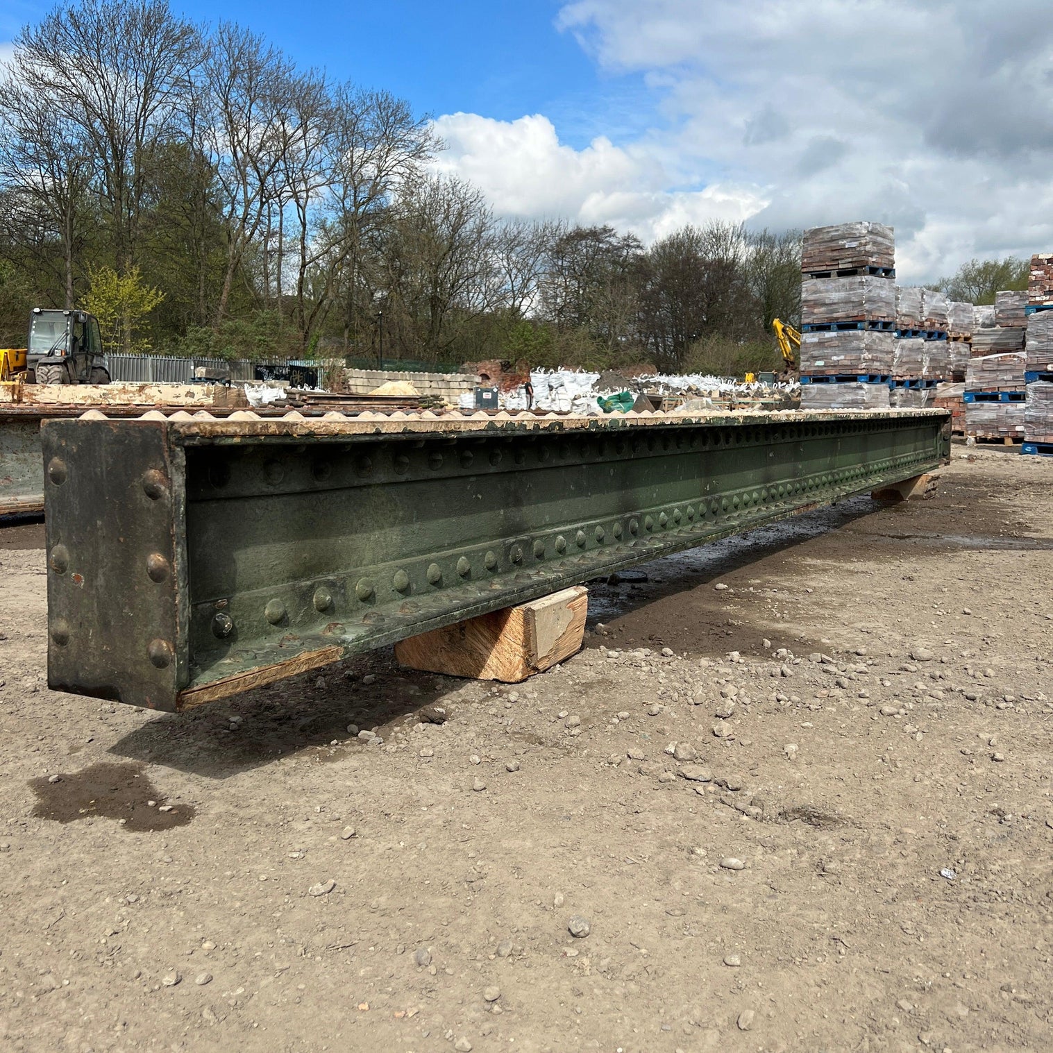 Reclaimed Riveted 1860’s Steel Beam - 6400cm – Reclaimed Brick Company