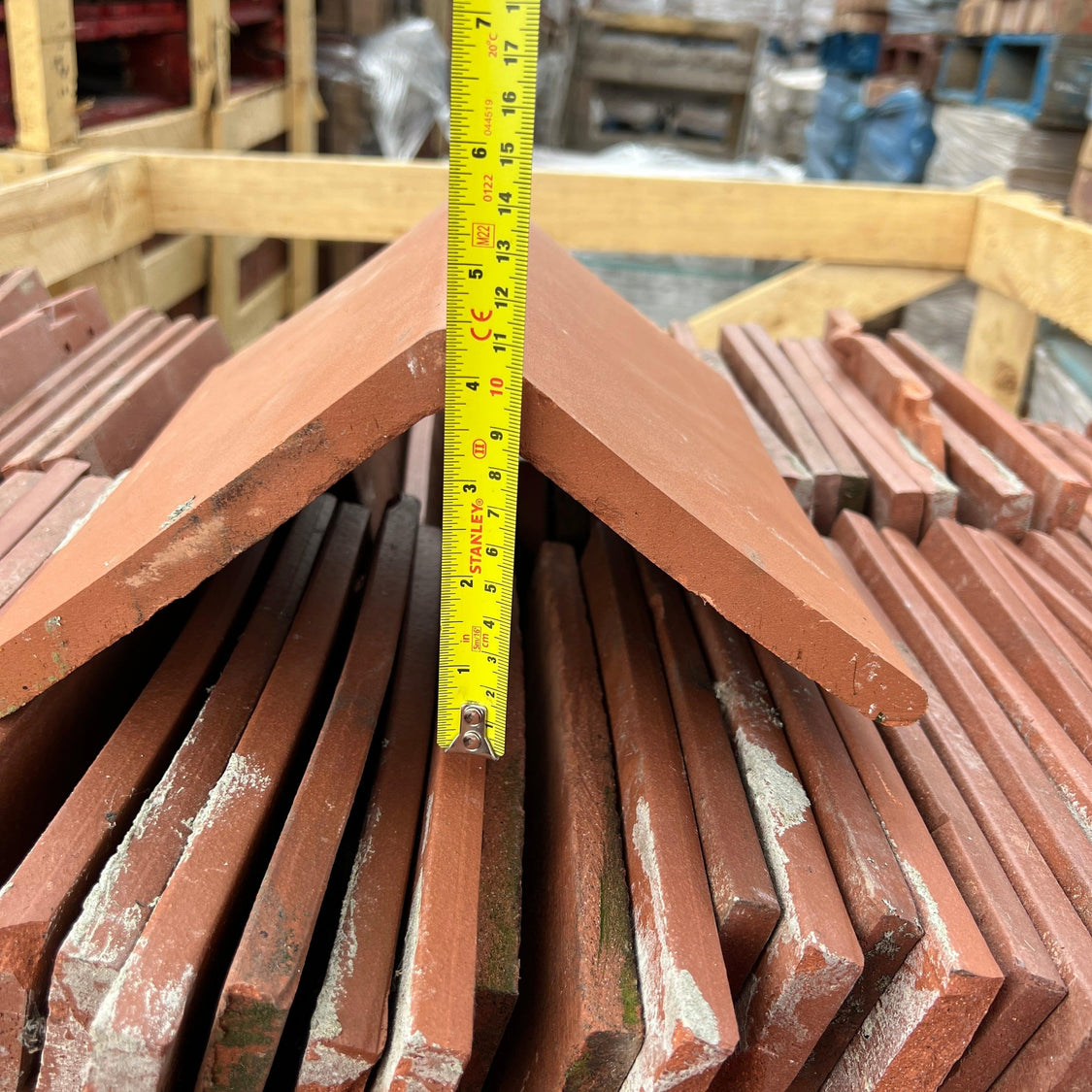 Reclaimed Rosemary Red Triangle Ridge Roof Tile (Like New) – Reclaimed ...