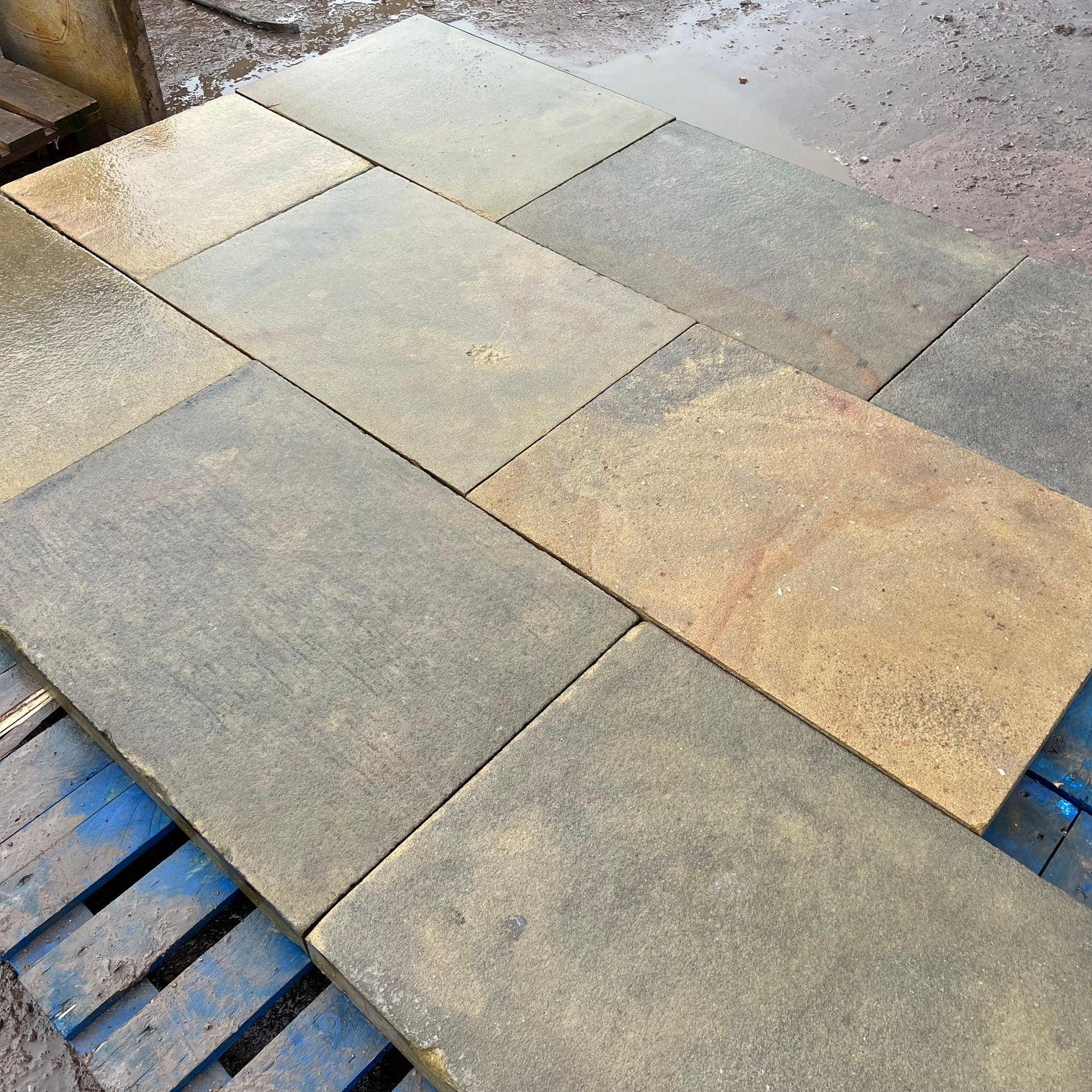 Reclaimed Sawn Yorkshire Sand Stone Paving Flag Stones – Reclaimed ...