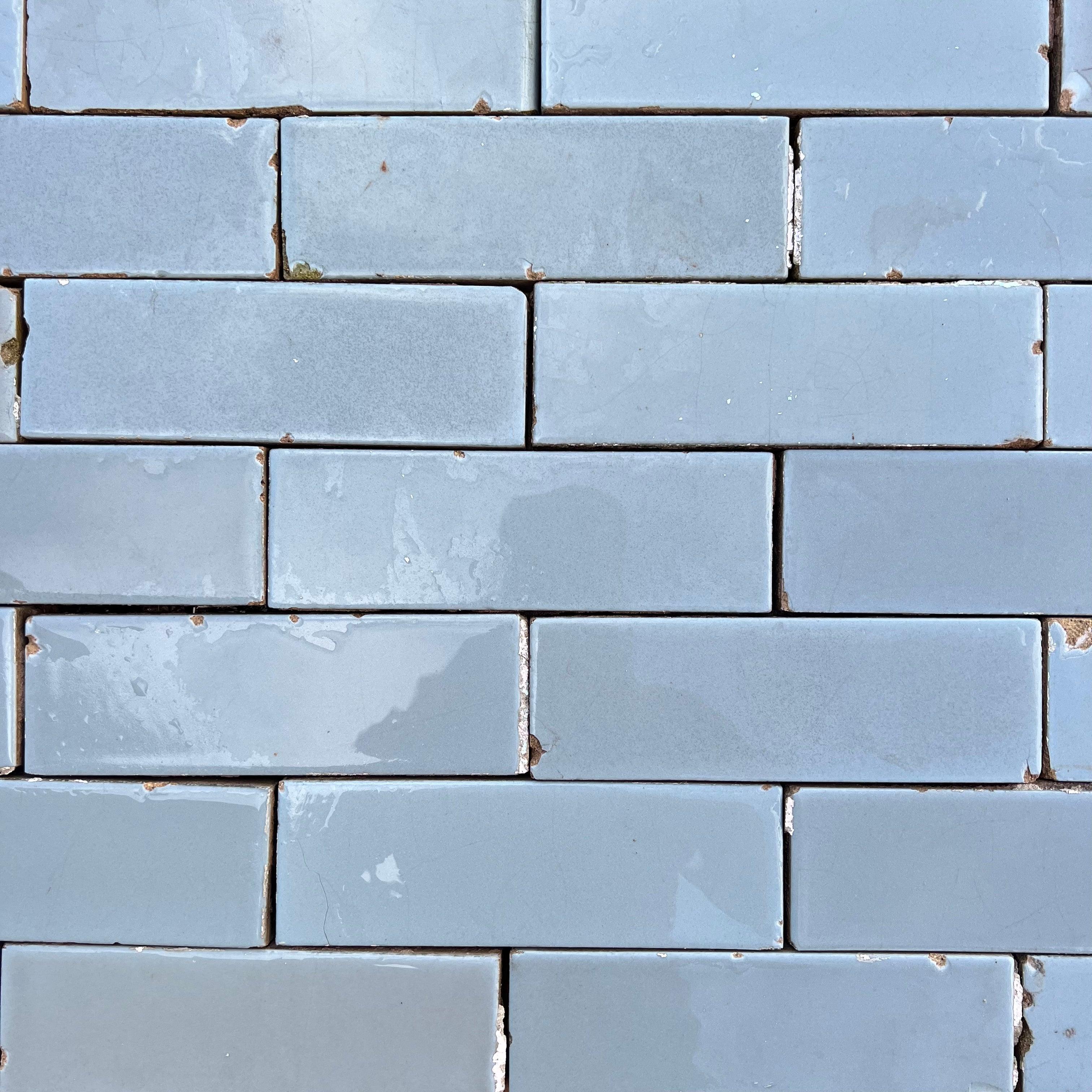 Reclaimed Sky Blue Glazed Brick Slip – Reclaimed Brick Company