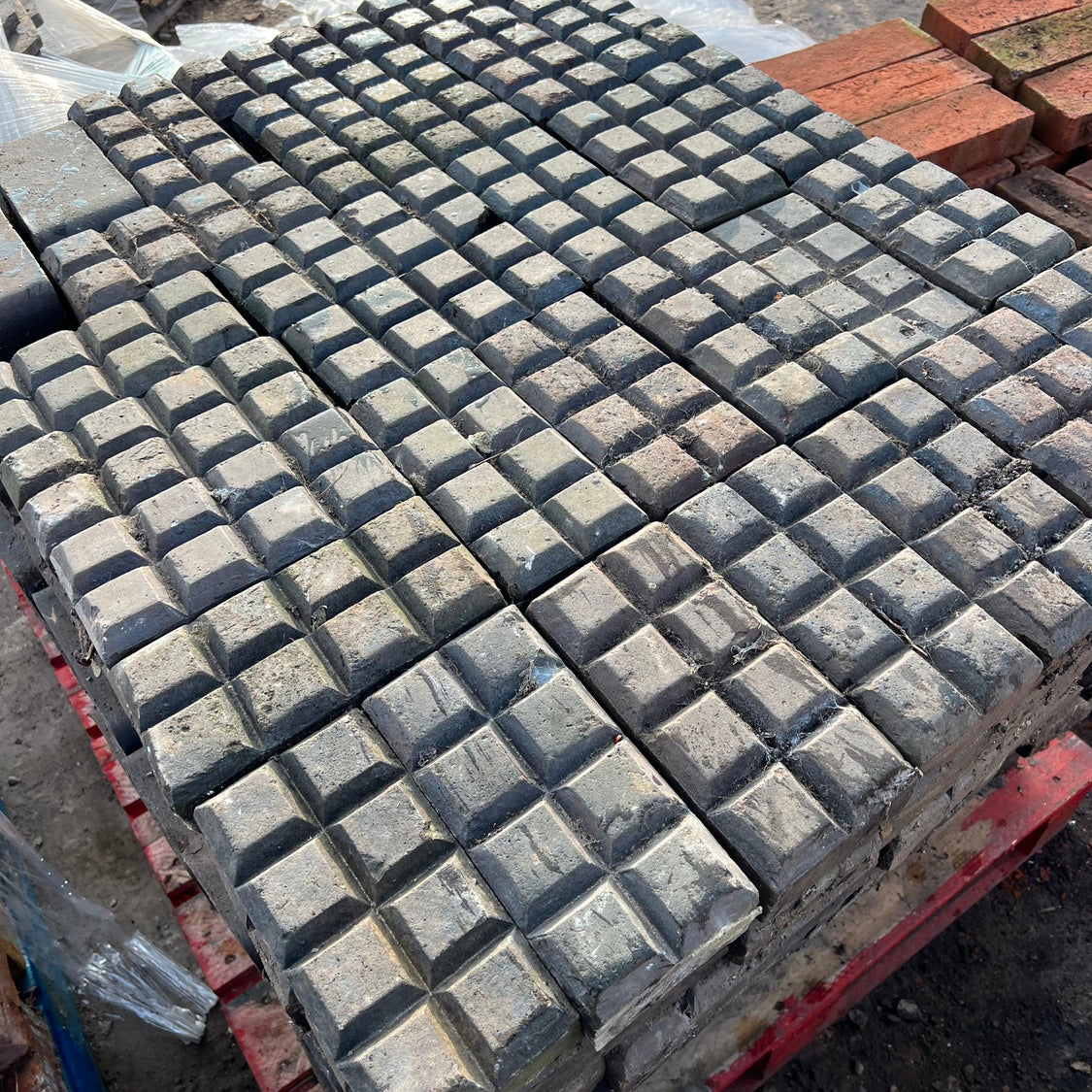 Reclaimed Staffordshire Blue Stable Pavers ‘Chocolate Bars’ – Reclaimed ...
