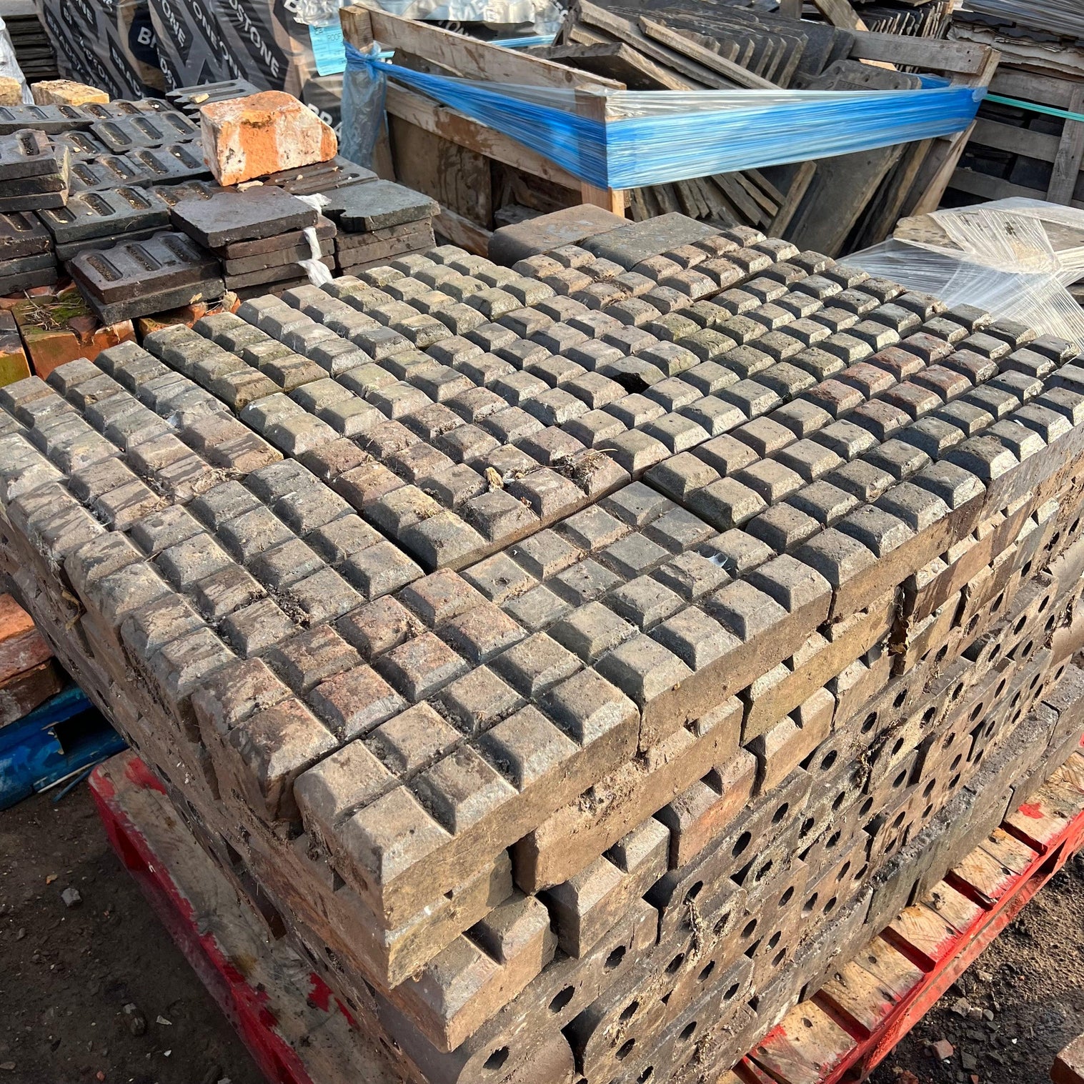 Reclaimed Staffordshire Blue Stable Pavers ‘Chocolate Bars’ – Reclaimed ...